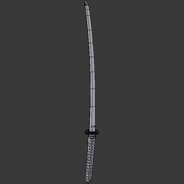 katana sword 3d model