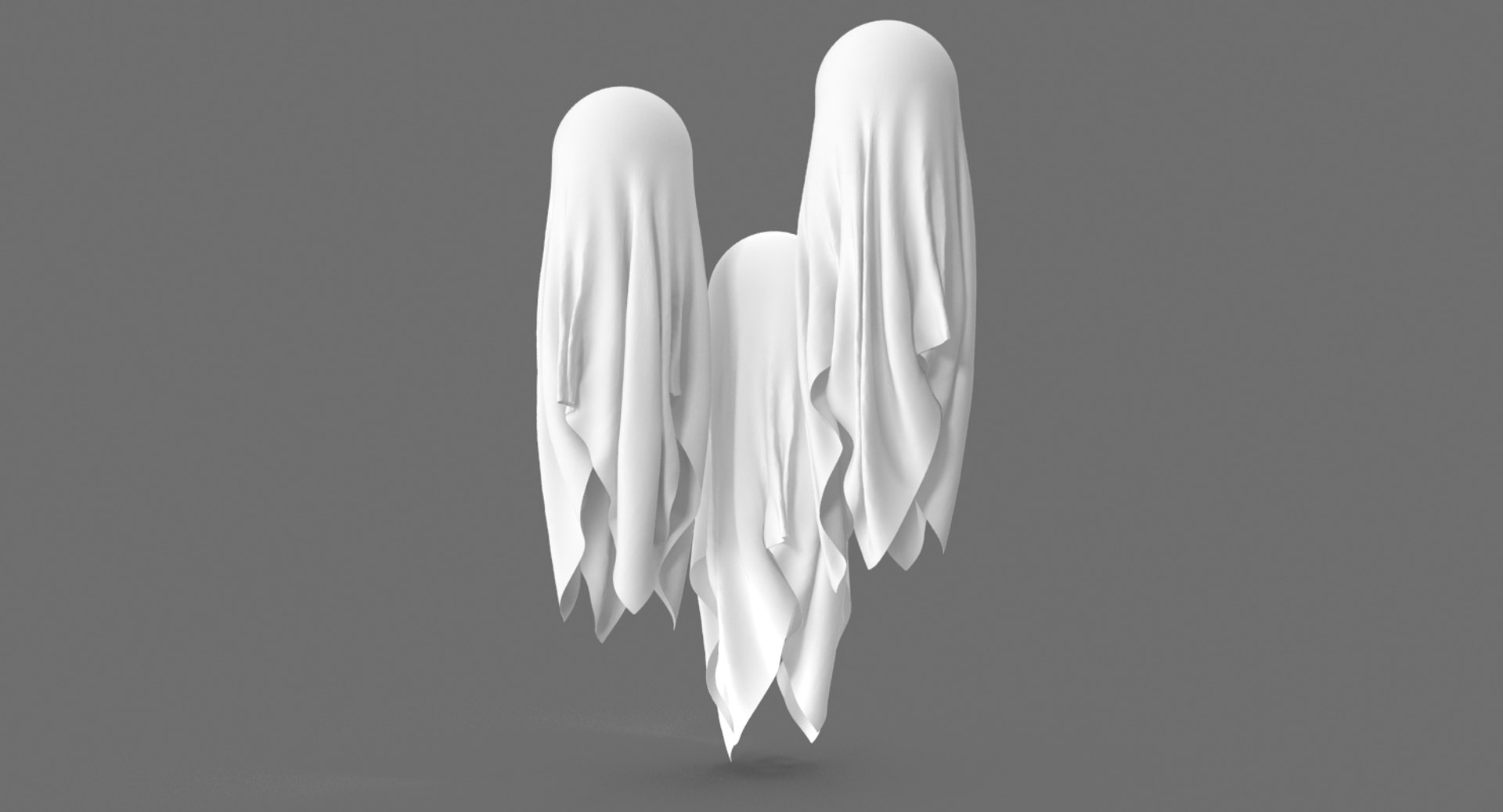 3D Halloween Ghosts Model - TurboSquid 1416190