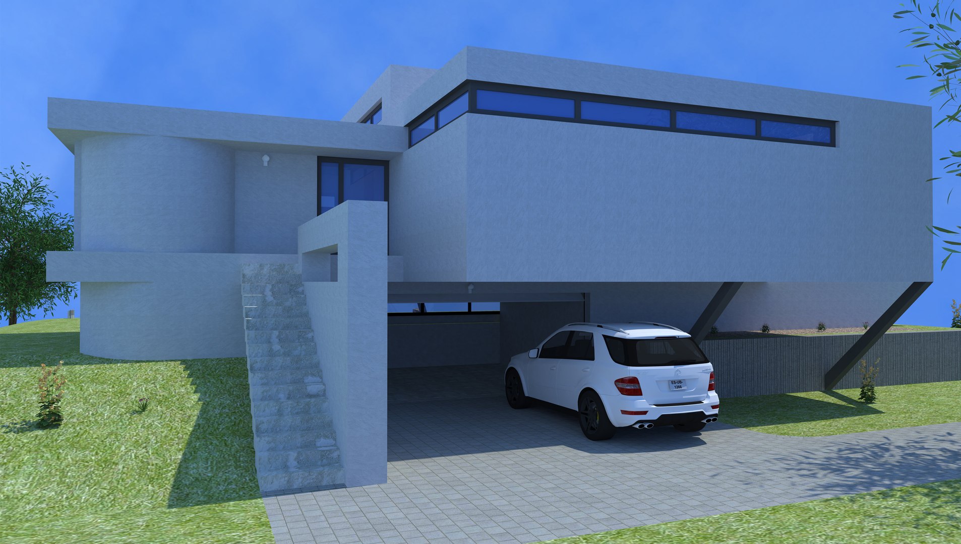 Beach Villa Miami 3D - TurboSquid 1207543