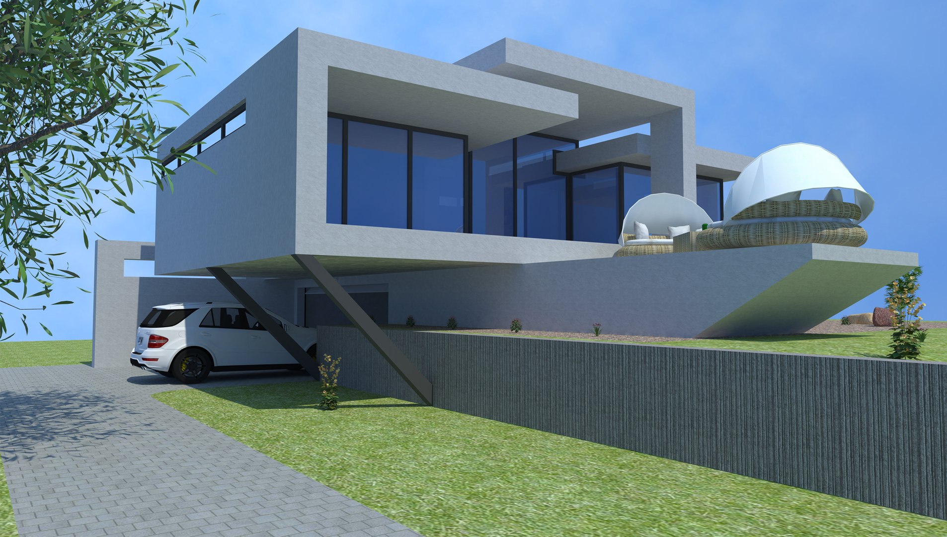 Beach Villa Miami 3D - TurboSquid 1207543