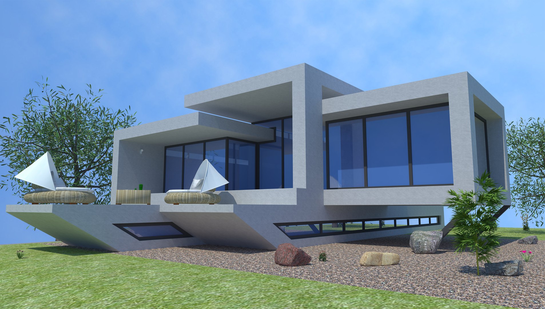 Beach Villa Miami 3D - TurboSquid 1207543