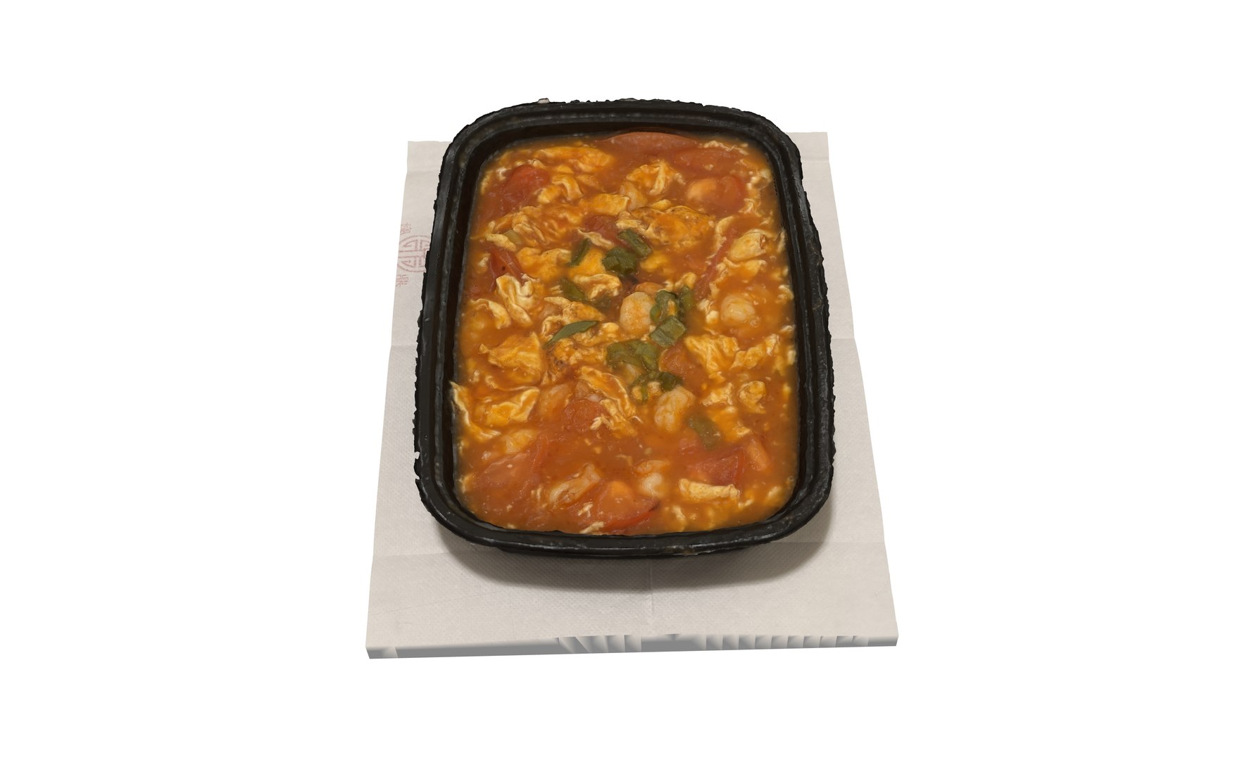 Takeout Tomato Egg Shrimp Chinese Food Model - TurboSquid 2571429