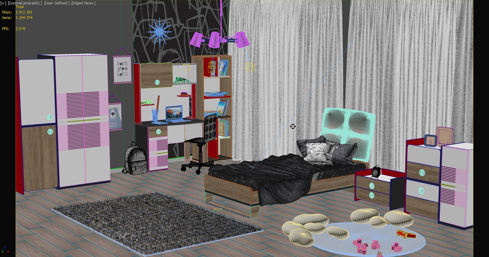 Childrens Room And Kids Room 1 3D - TurboSquid 1721329