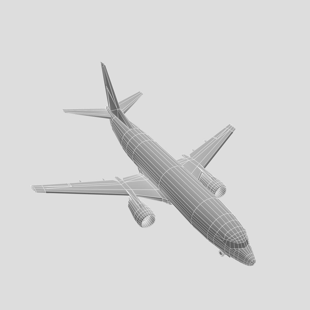 3d Boeing Basic Airliner Model