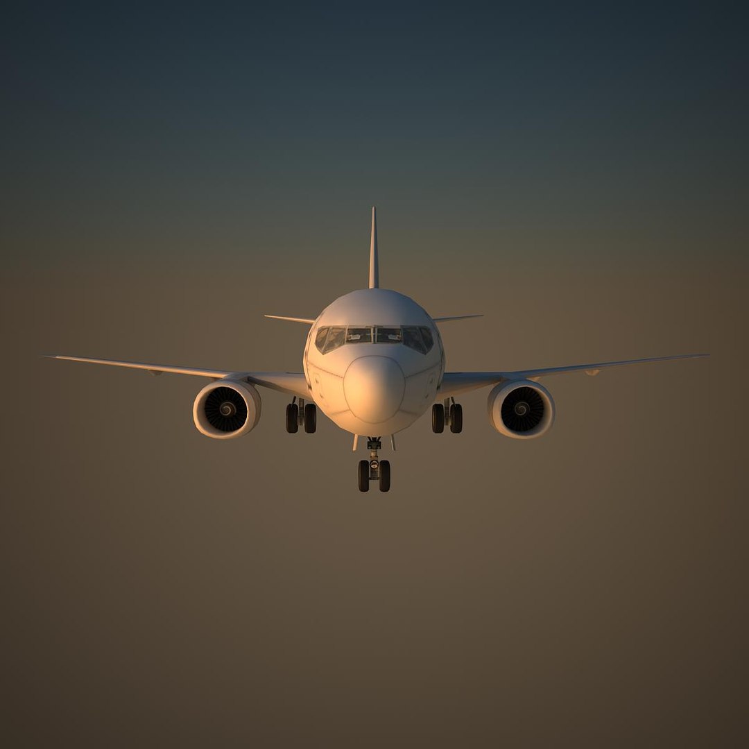 3d Boeing Basic Airliner Model