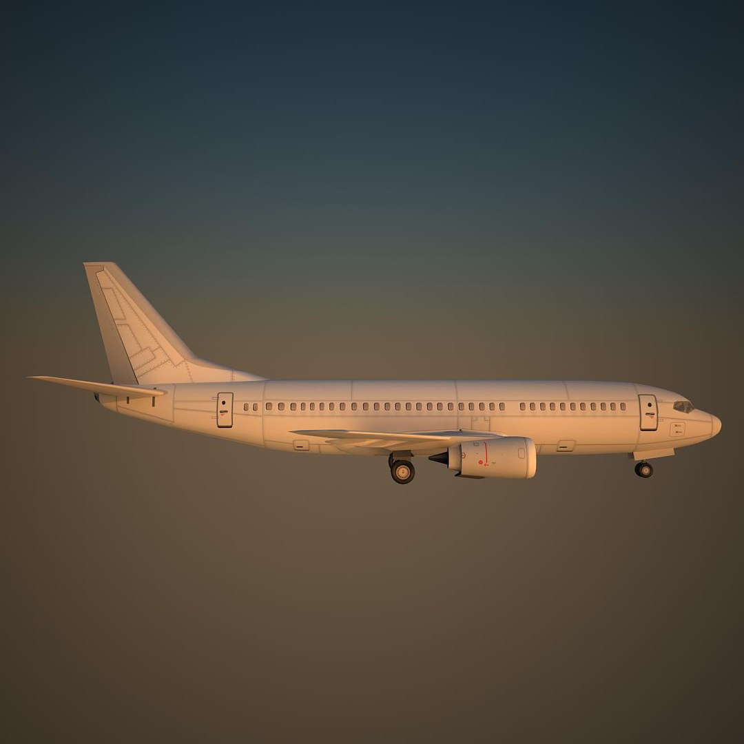 3d Boeing Basic Airliner Model