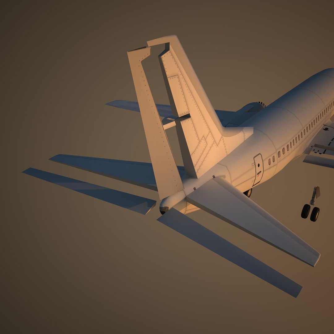 3d Boeing Basic Airliner Model