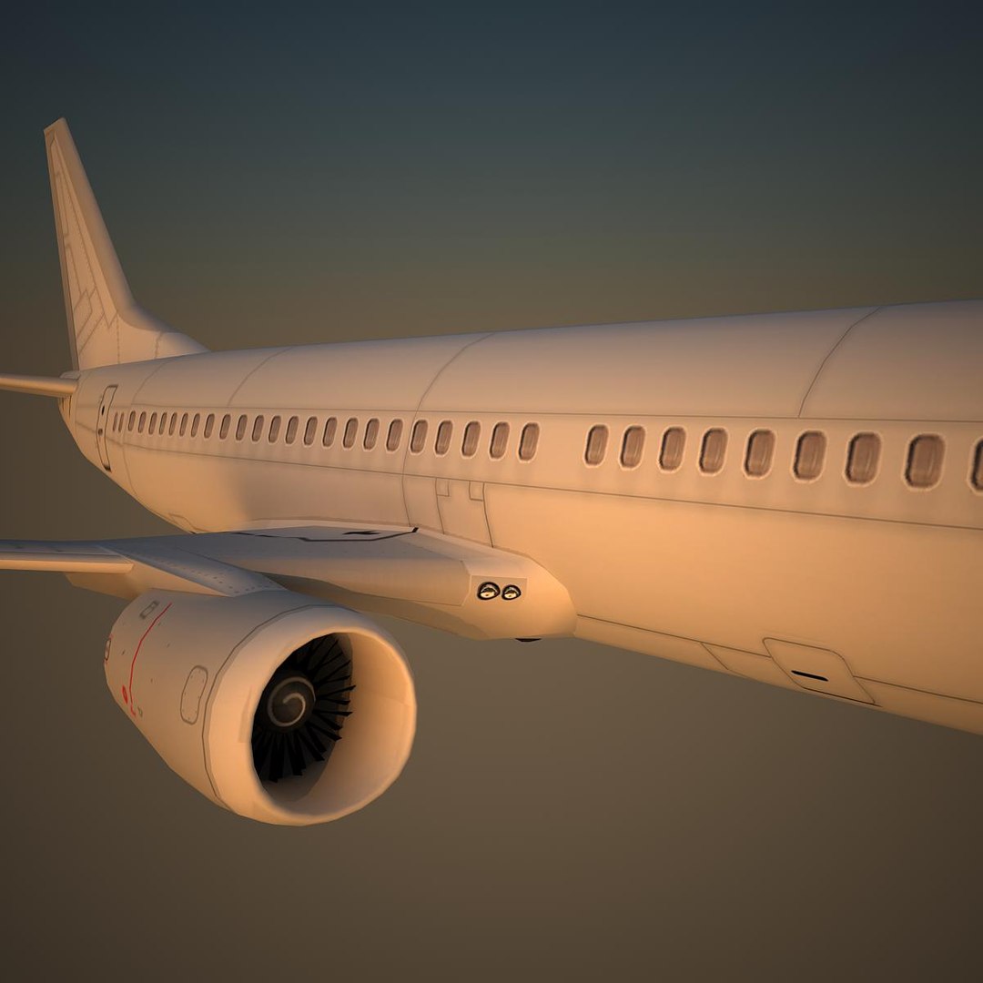 3d Boeing Basic Airliner Model