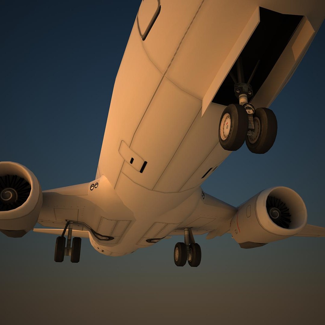 3d Boeing Basic Airliner Model