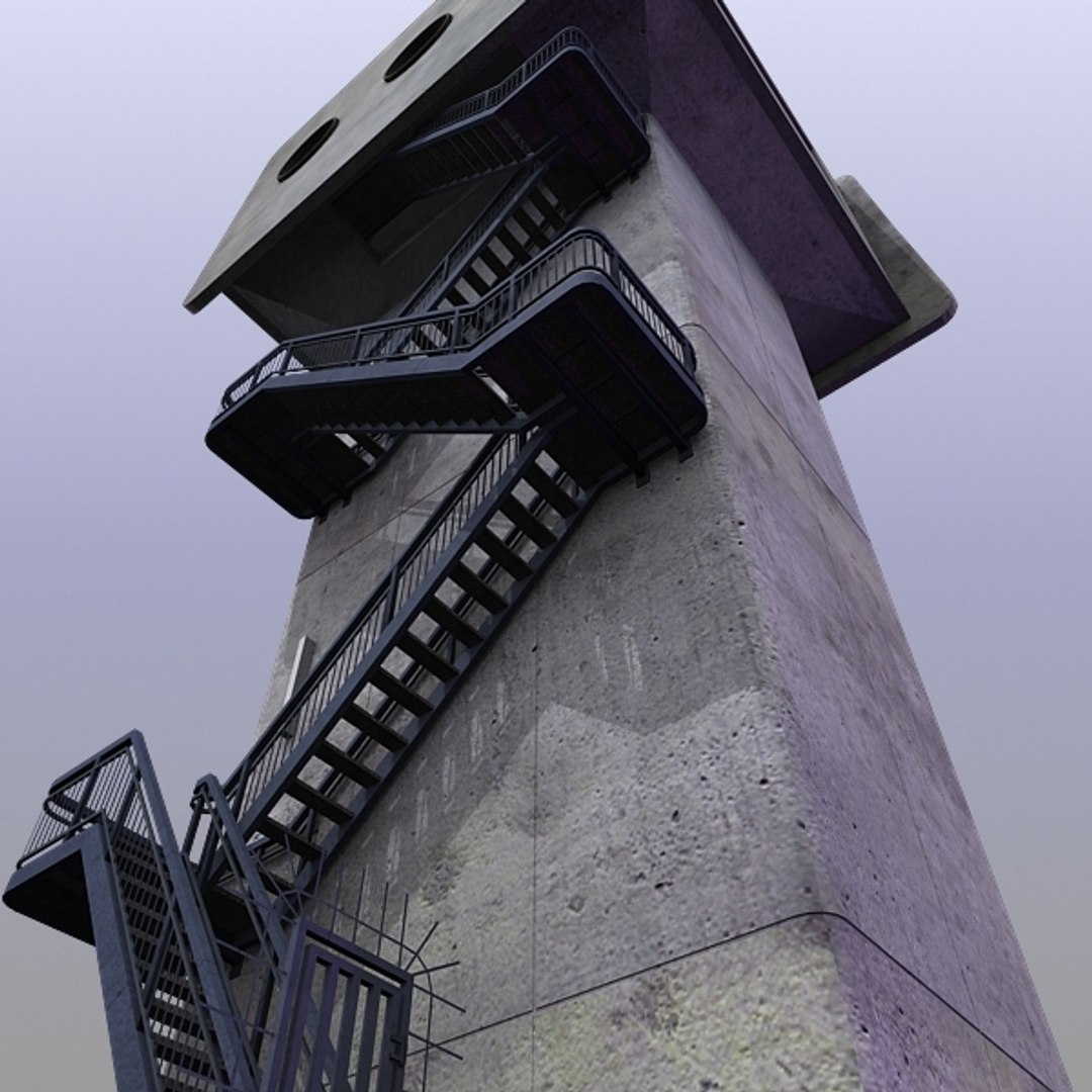 3d Model River Traffic Control Tower