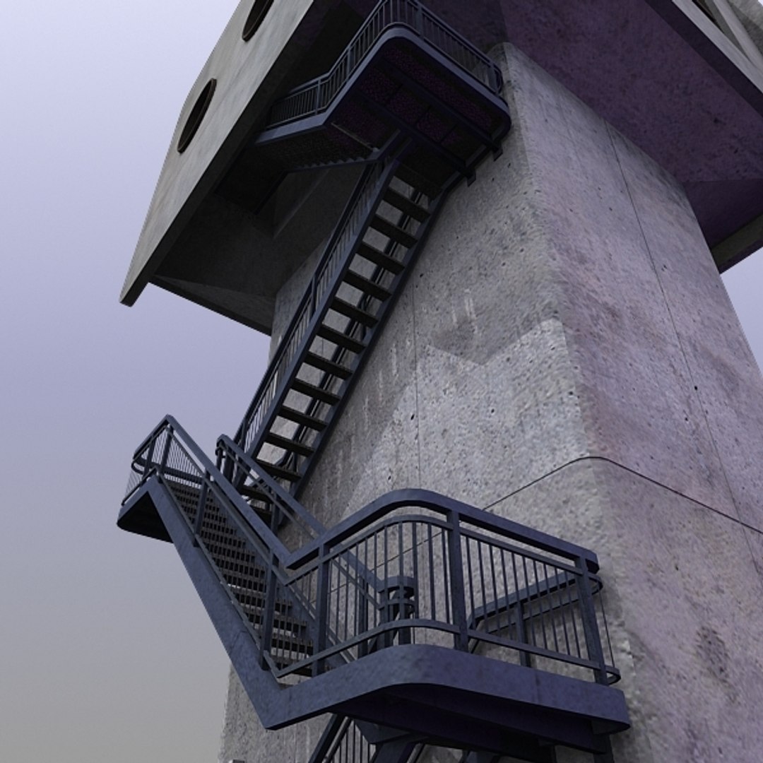 3d Model River Traffic Control Tower