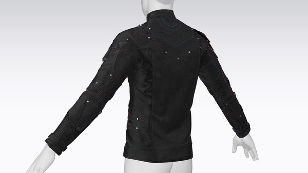 Male Leather Jacket model - TurboSquid 1805144