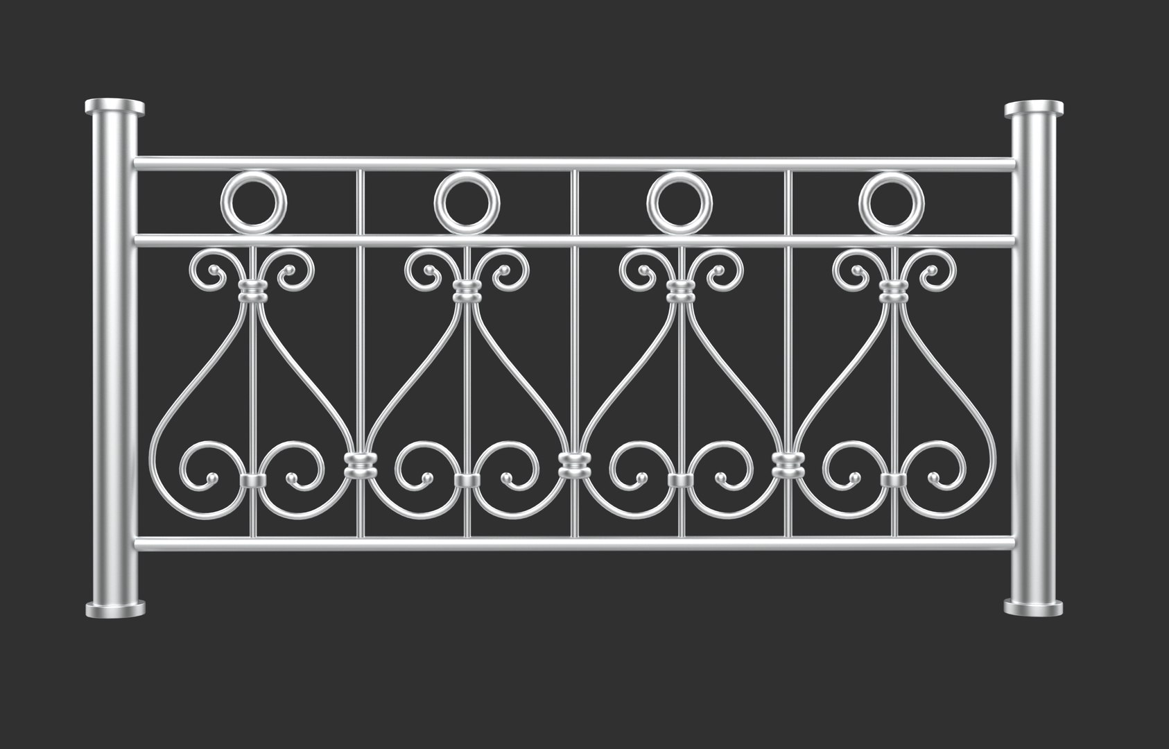 3D Railing Pack 3D Model - TurboSquid 2353408