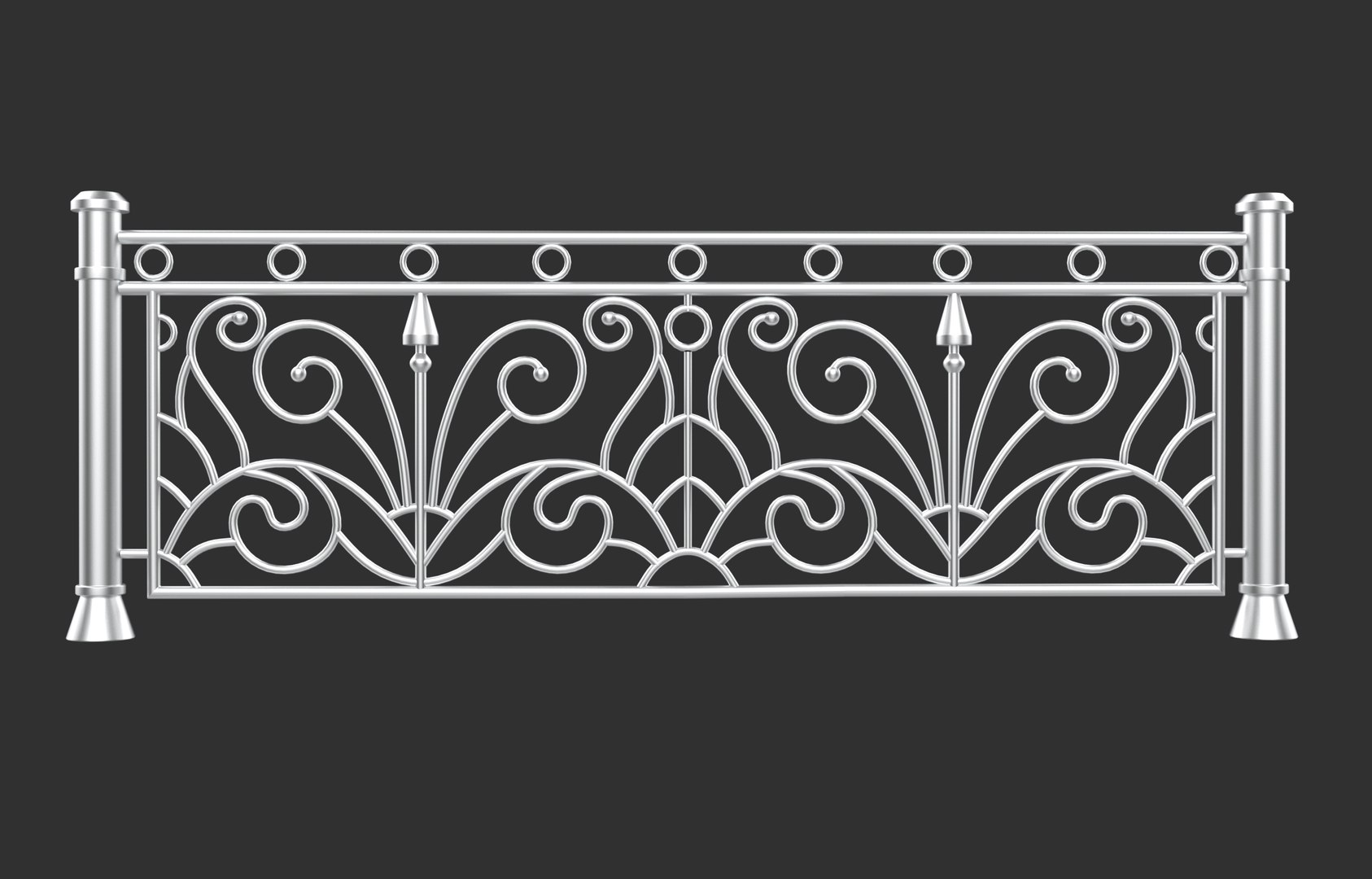 3D Railing Pack 3D Model - TurboSquid 2353408