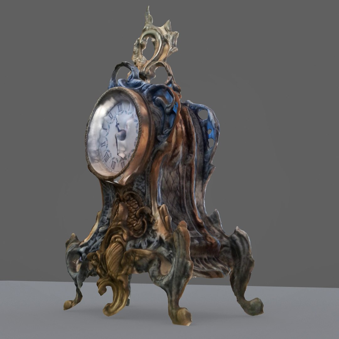 Classic Rococo Bronze 3d Model