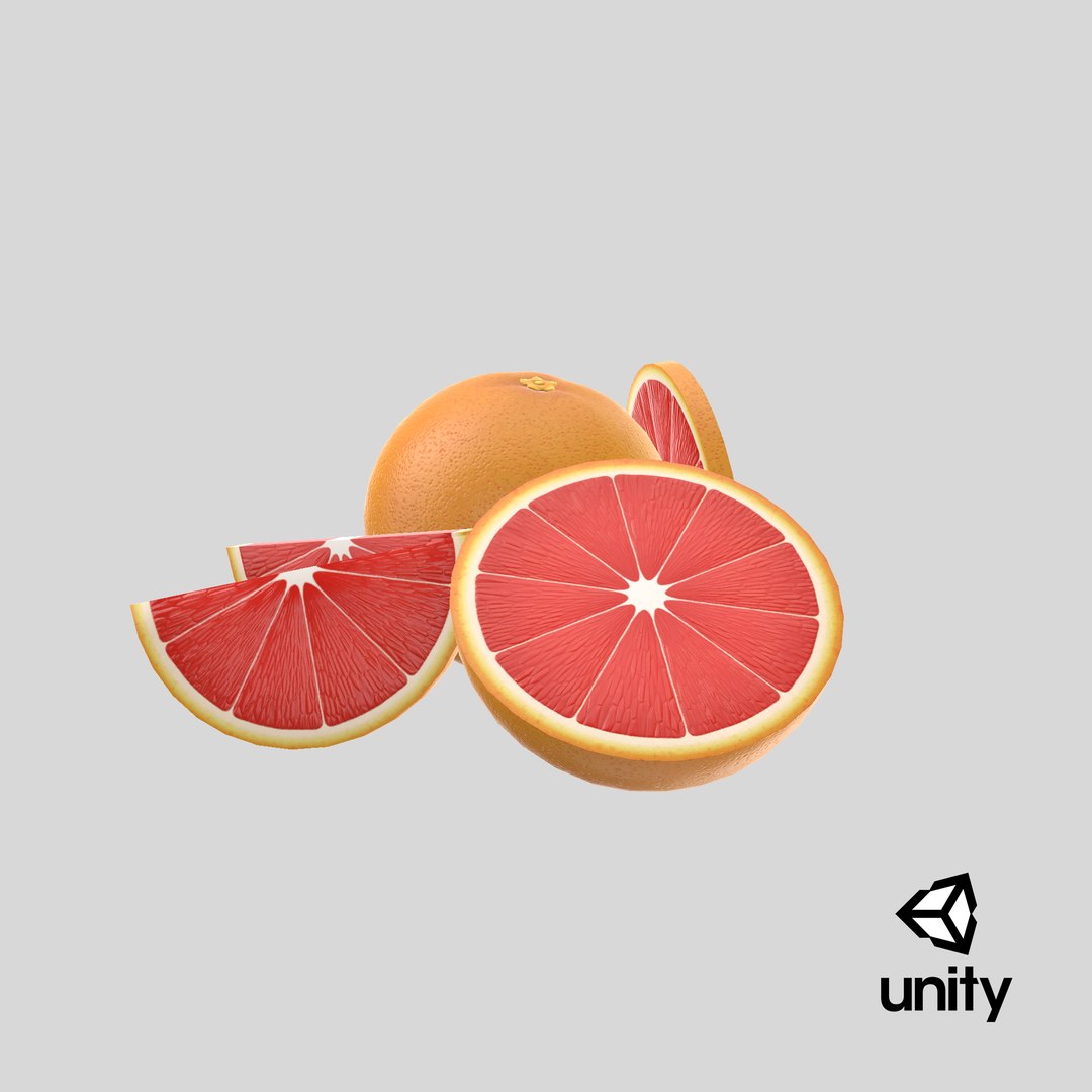 3D Cartoon Grapefruit model - TurboSquid 2090169