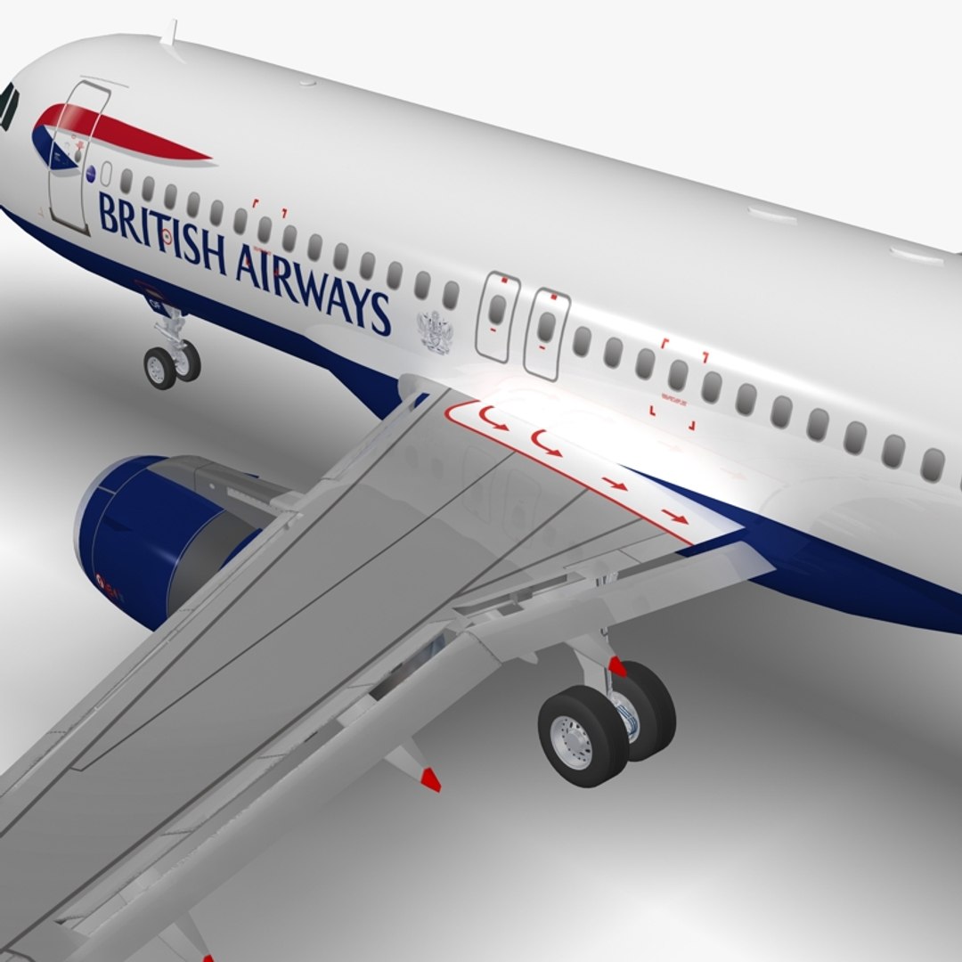 Airbus A320 British Airways 3d Model