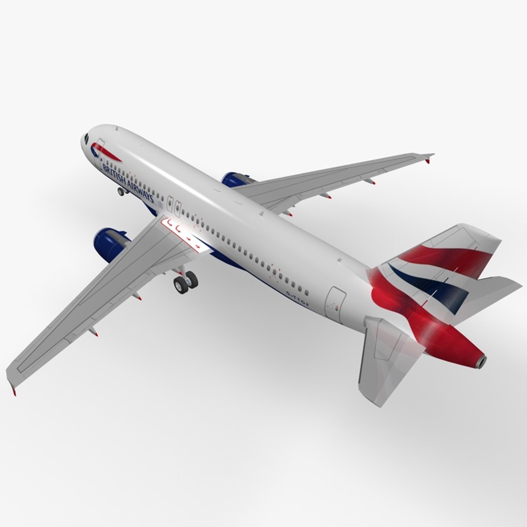 Airbus A320 British Airways 3d Model