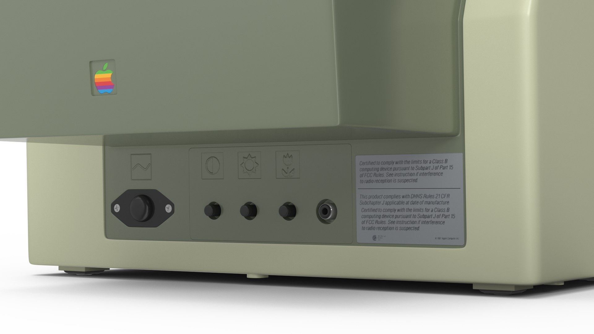 Vintage Apple Monitor 3D Model - TurboSquid 2195789