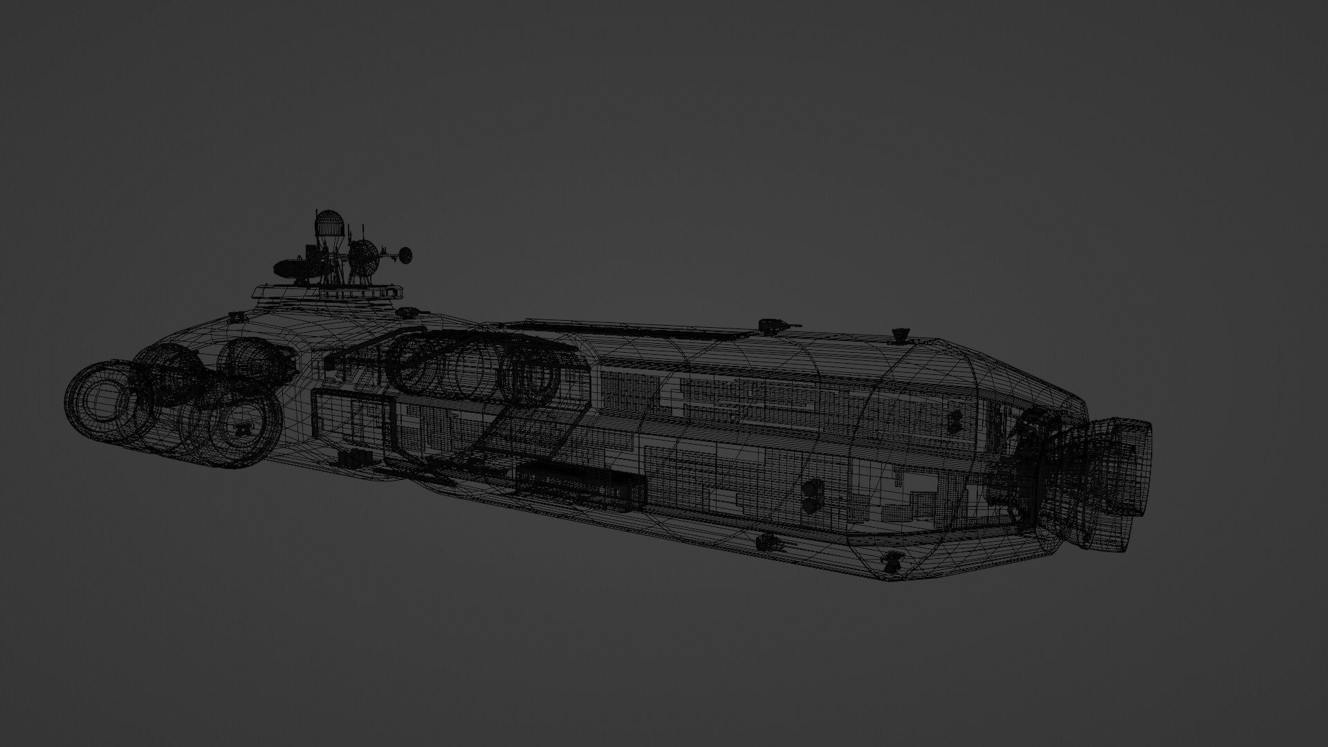 Sci-fi Frigate USS Westwind Model - TurboSquid 2172546