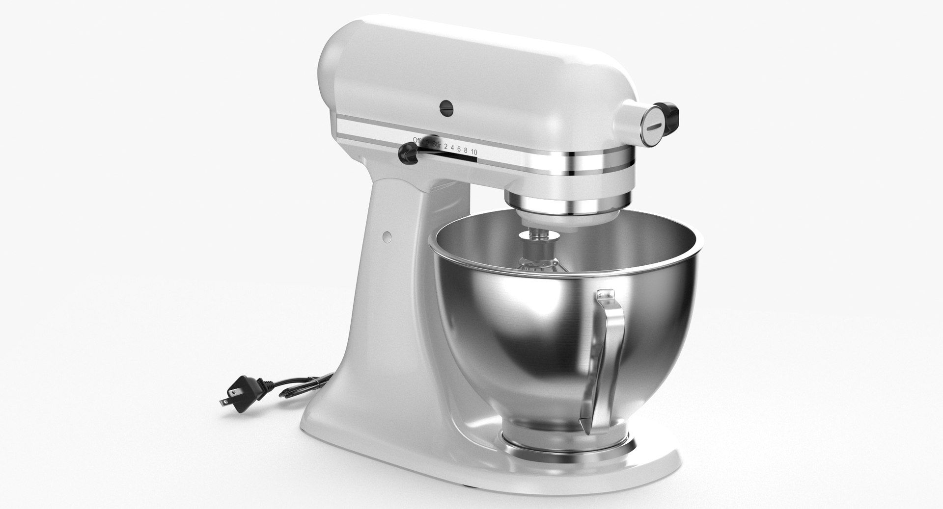 Boxed Stand Mixer Device and Box Blank or Generic Label 3D model ...