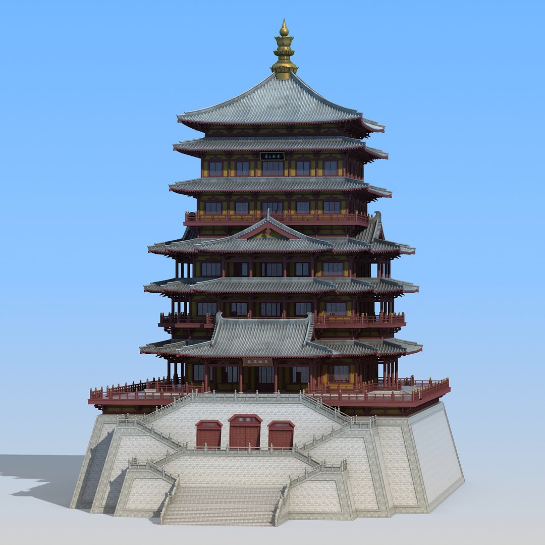 3D Ancient Chinese Building - TurboSquid 1710248