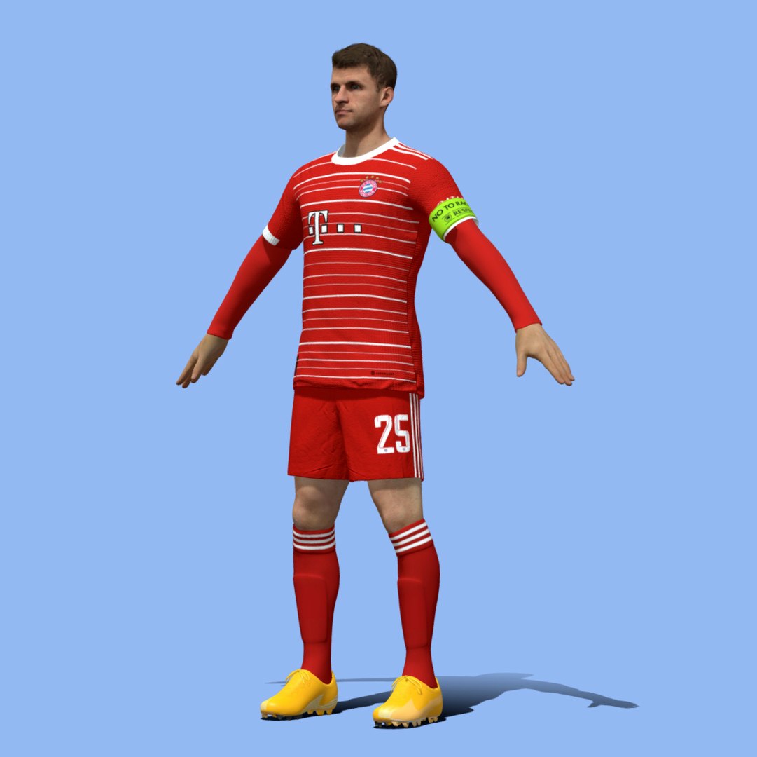 3D 3D Rigged Thomas Muller model - TurboSquid 2064032