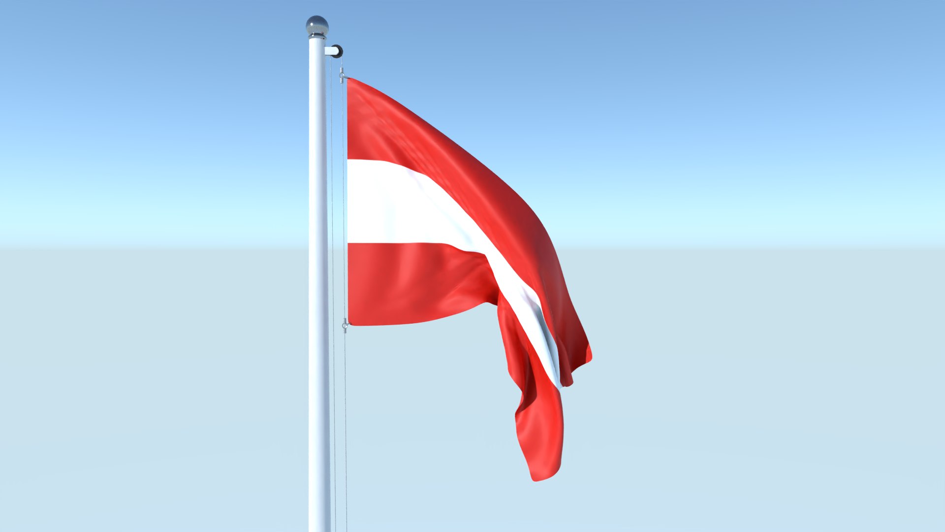 3D Model Animated Flag Of Austria - TurboSquid 1732835