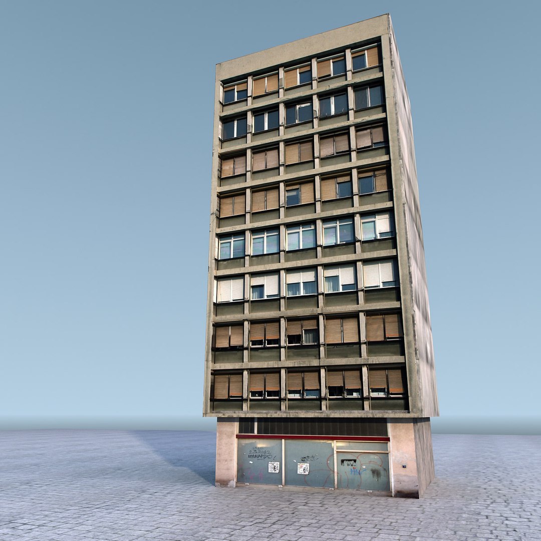 3d Residential Building Model