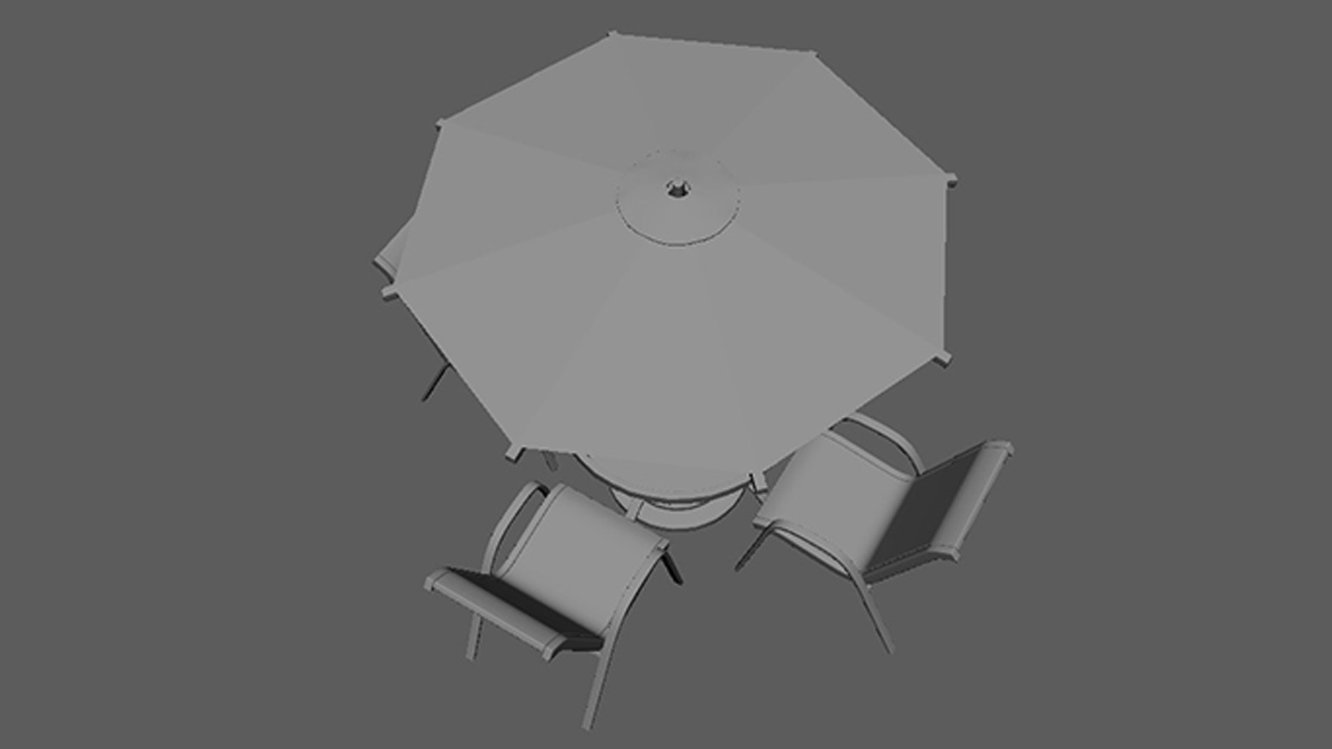 Parasol table 3D model - TurboSquid 1893021