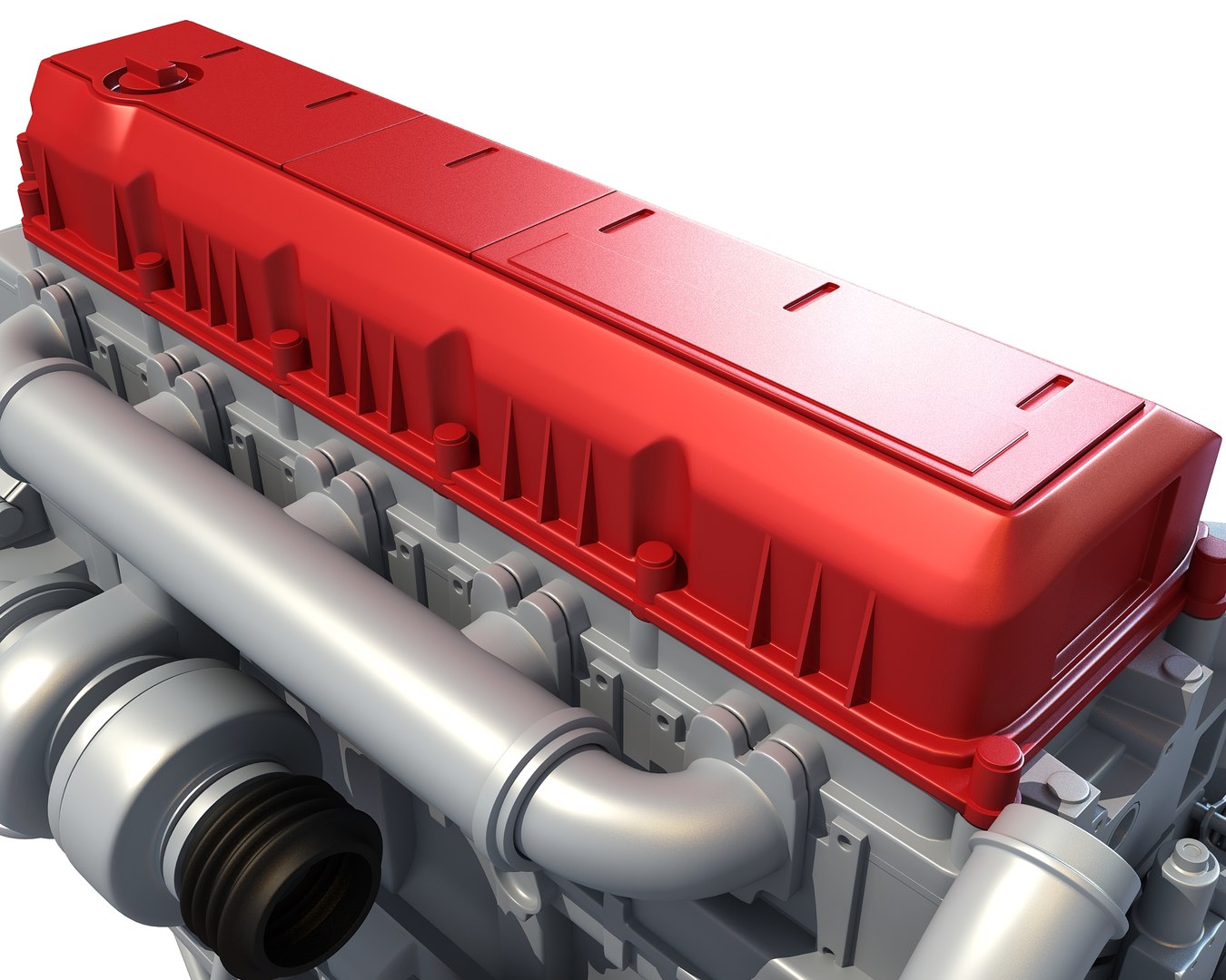 Truck Engine 3d Model