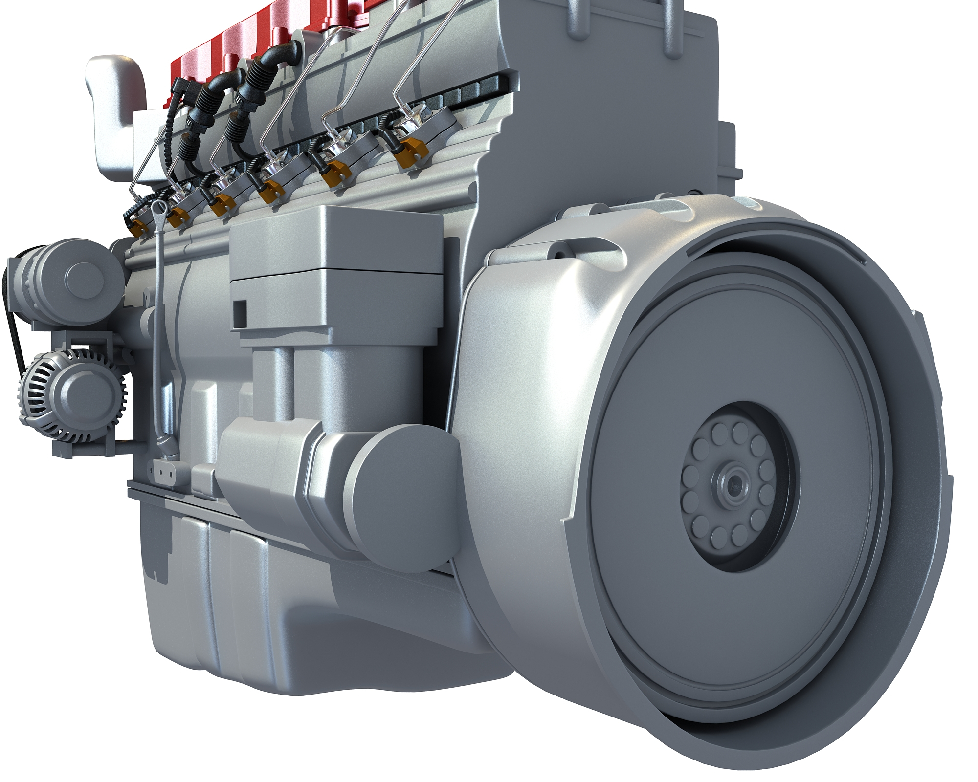 truck engine 3d model