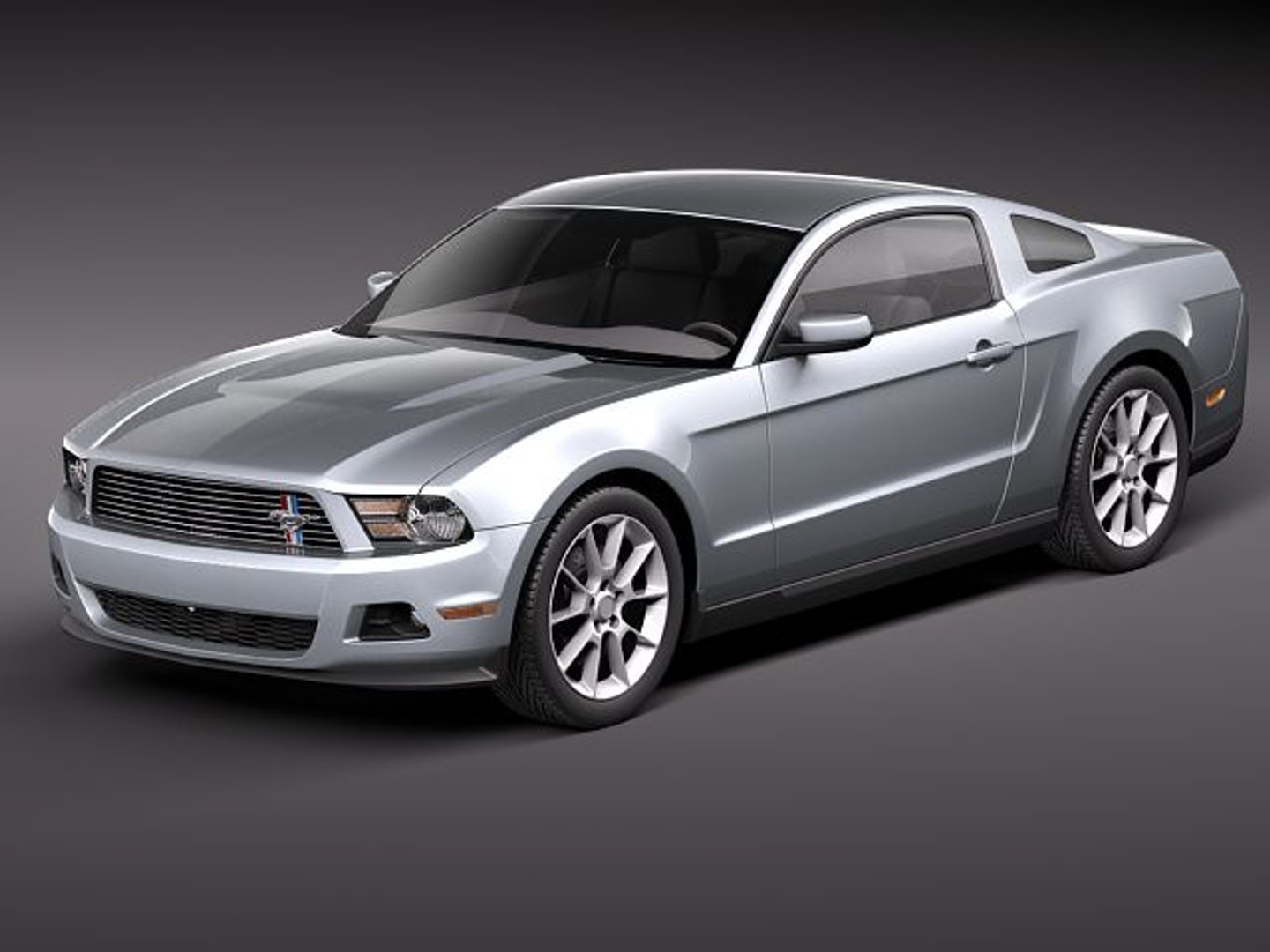 mustang v6 2011 sport 3d model