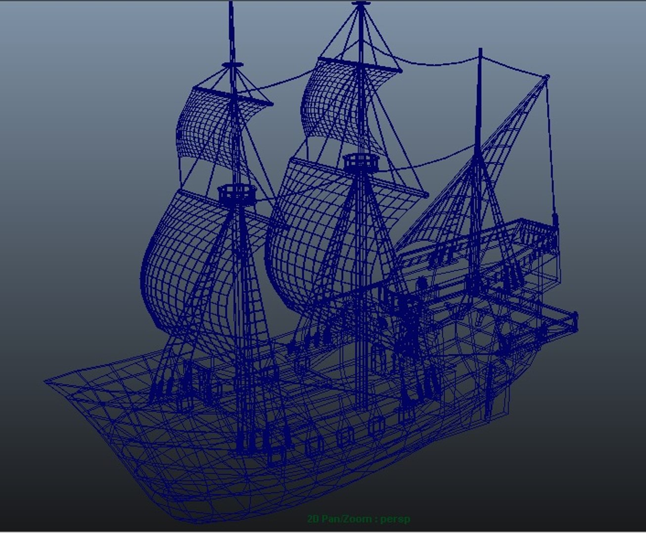 Sea Ship 3d Model