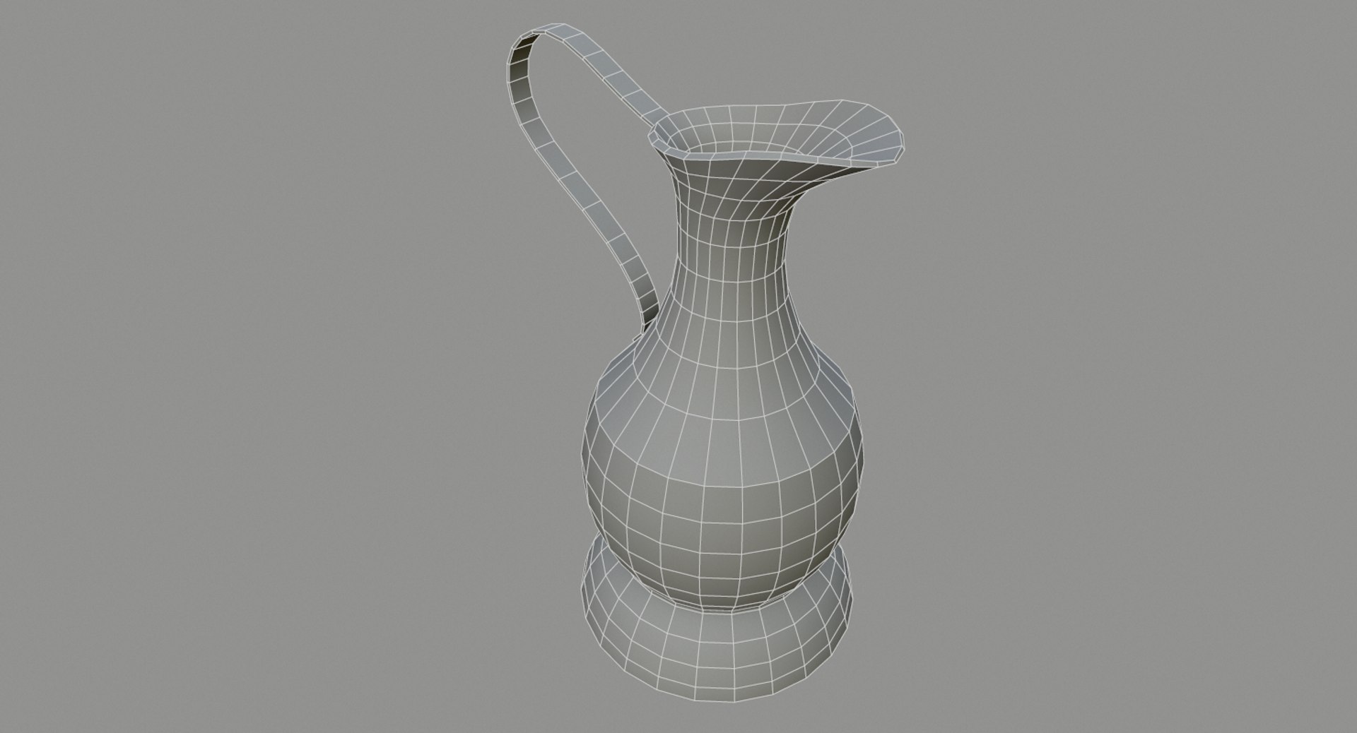 3d model antique iron pitcher