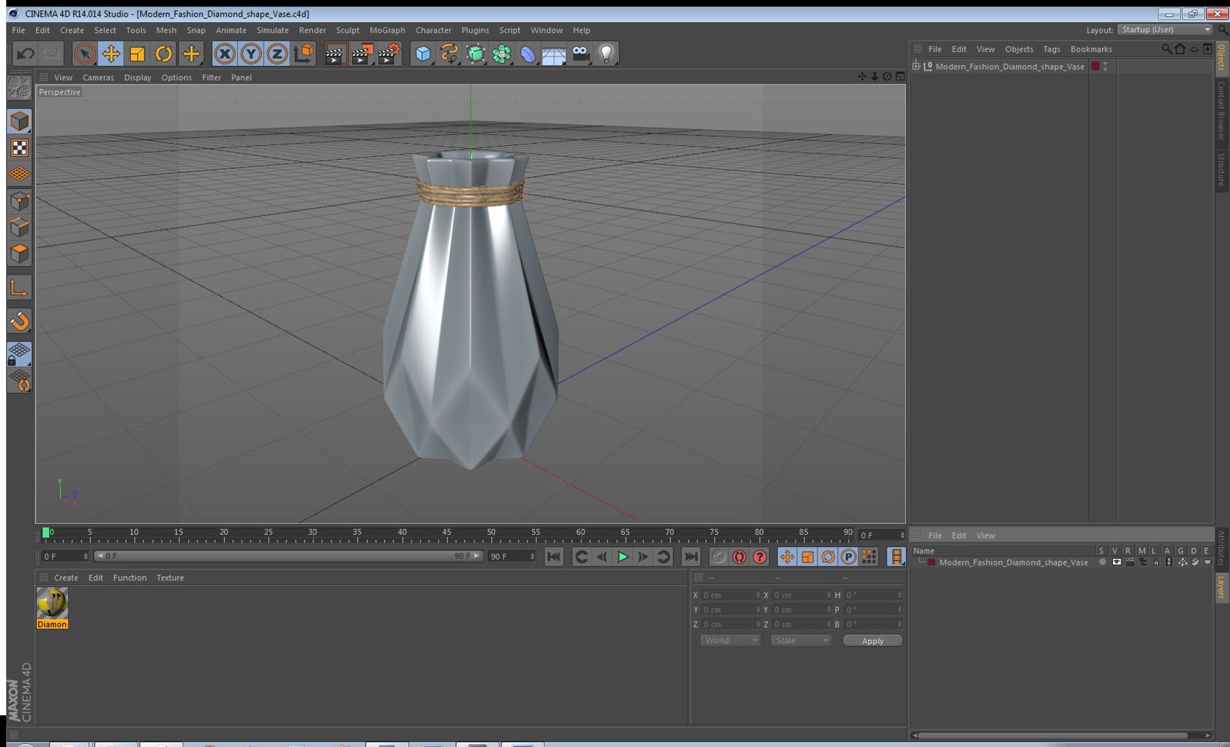 Modern Fashion Diamond Shape Model - TurboSquid 1468971