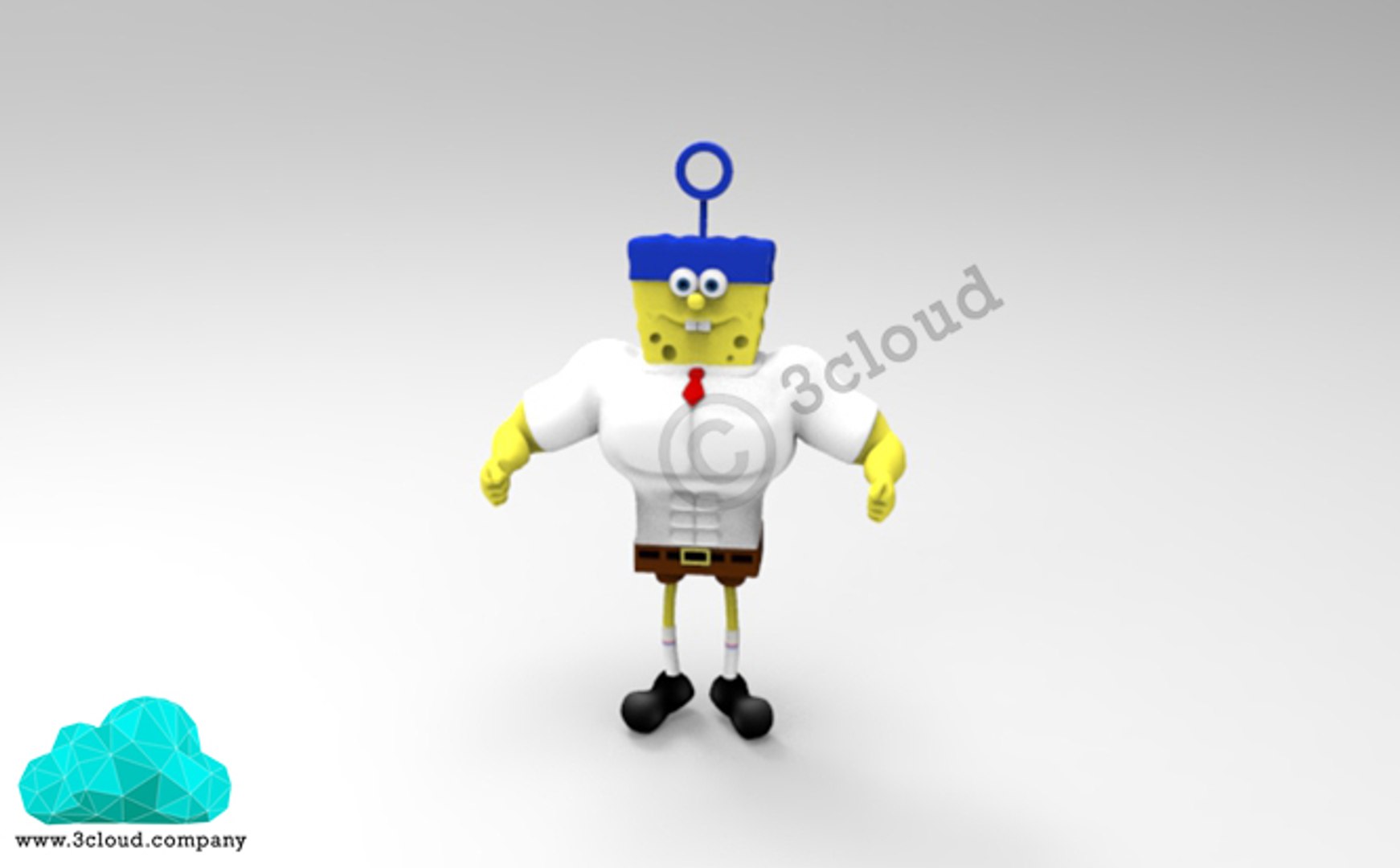 spongebob squarepants characters ready 3d model
