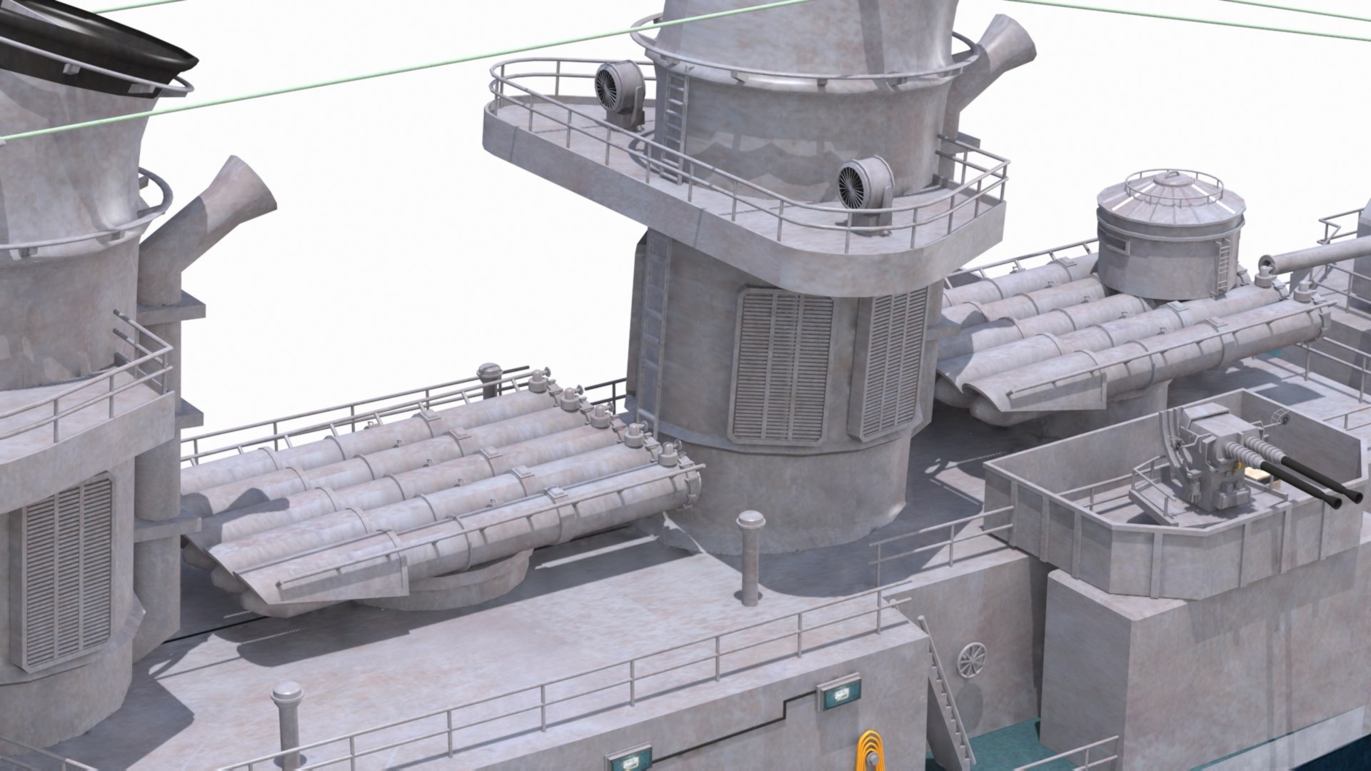 3D Model Highly Detailed Fletcher Destroyer - TurboSquid 2139578