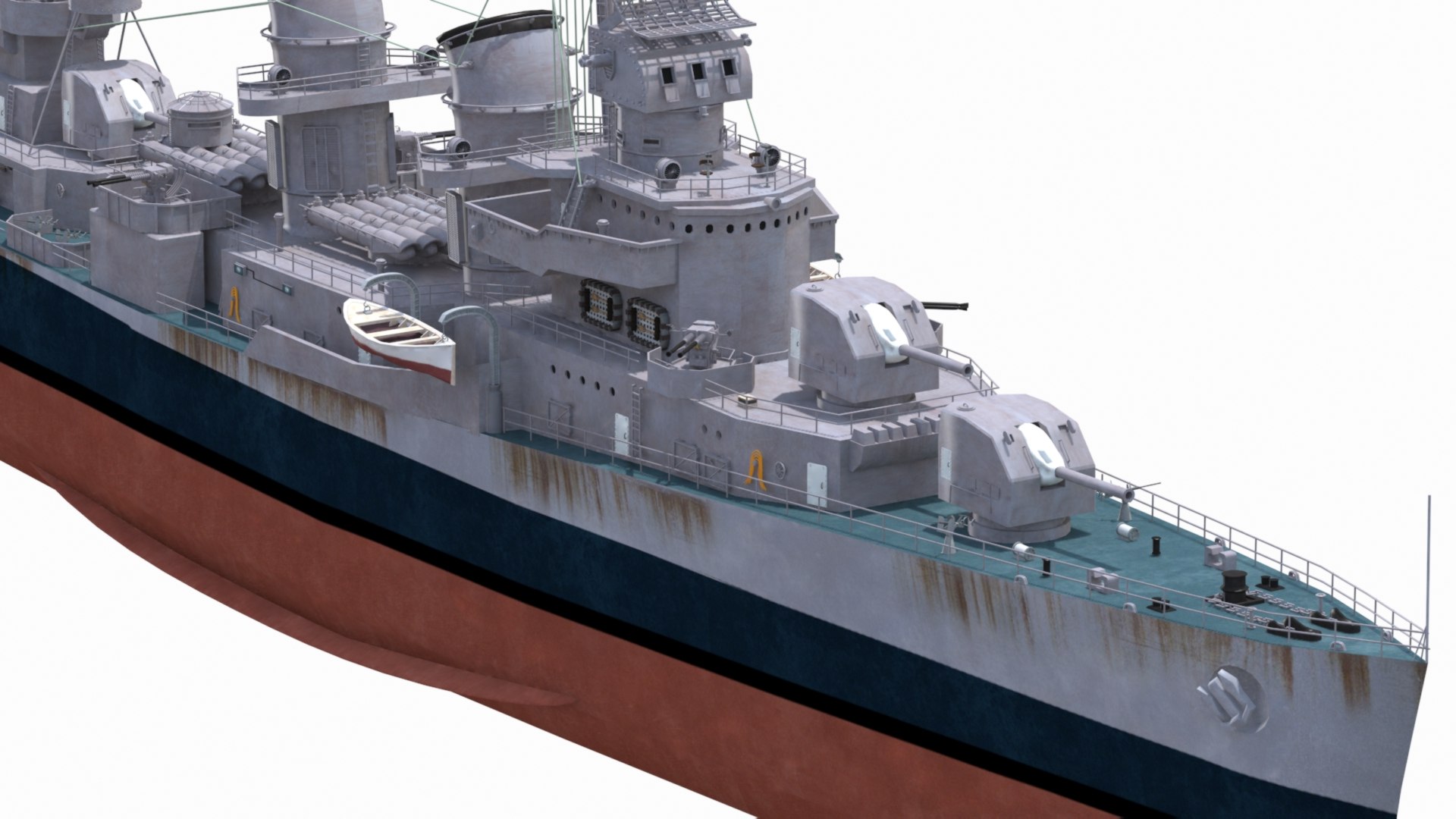 3D Model Highly Detailed Fletcher Destroyer - TurboSquid 2139578