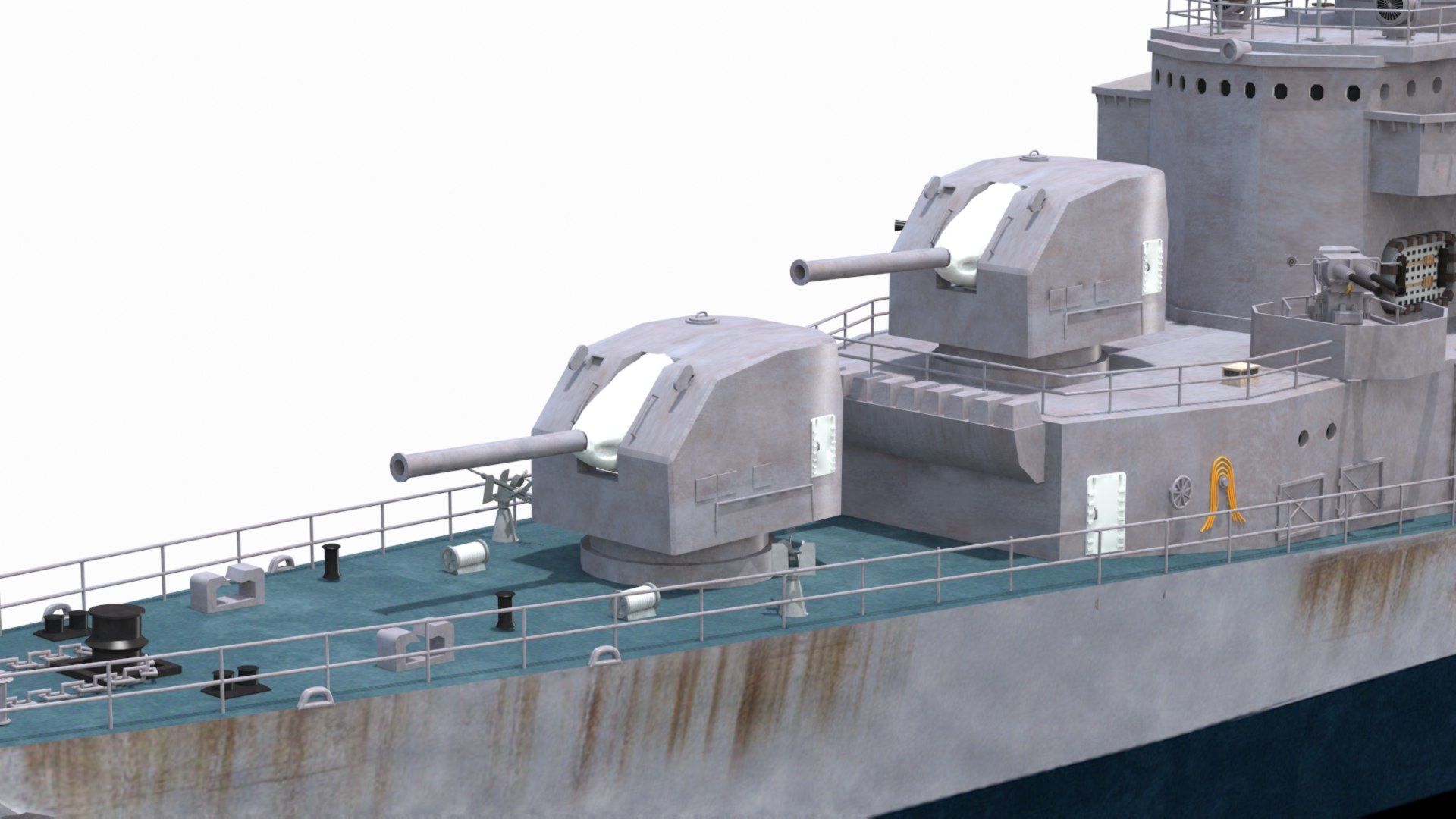 3D Model Highly Detailed Fletcher Destroyer - TurboSquid 2139578