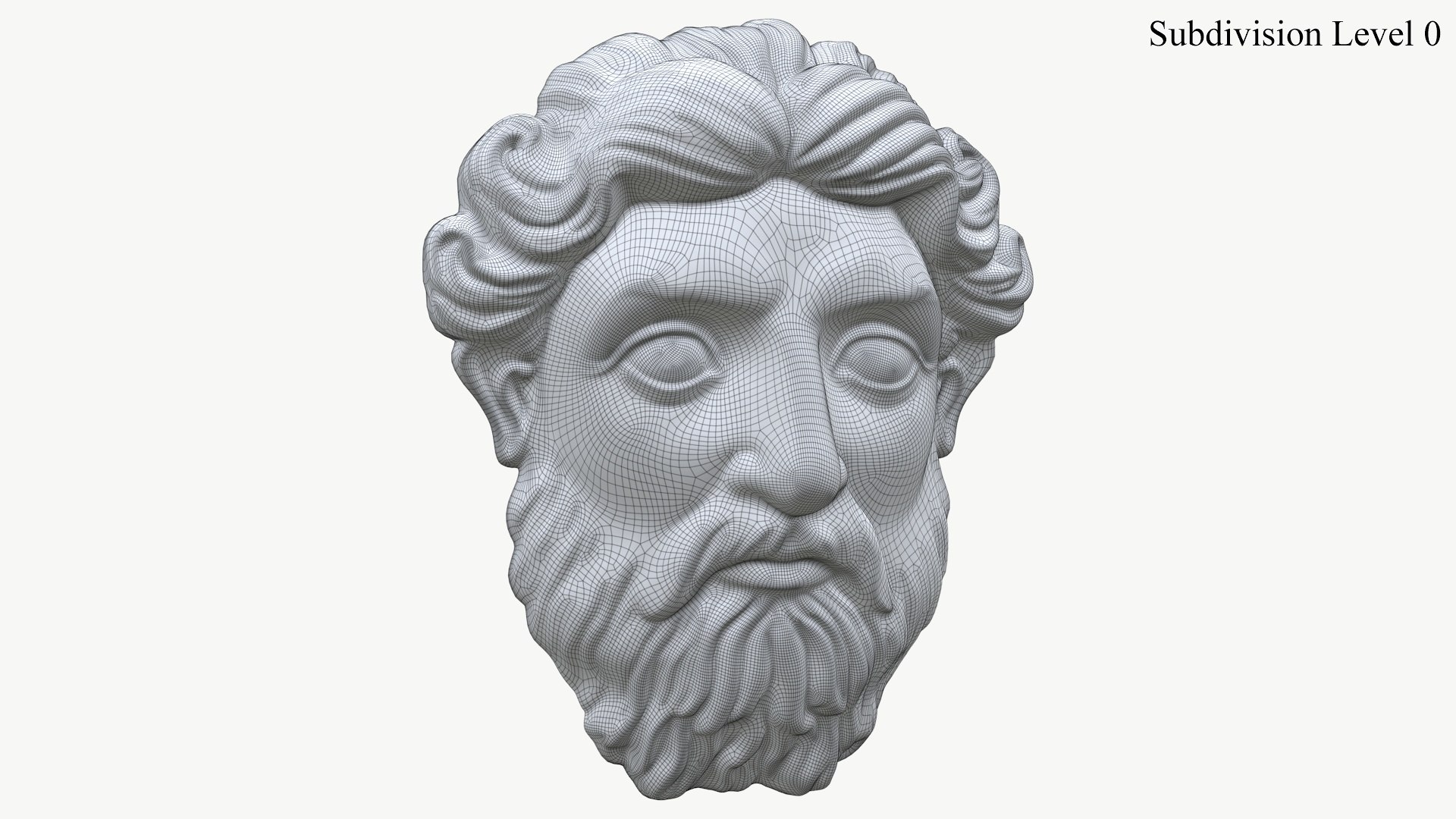 3D Greek God Face Relief 1 Textured Model - TurboSquid 2300531