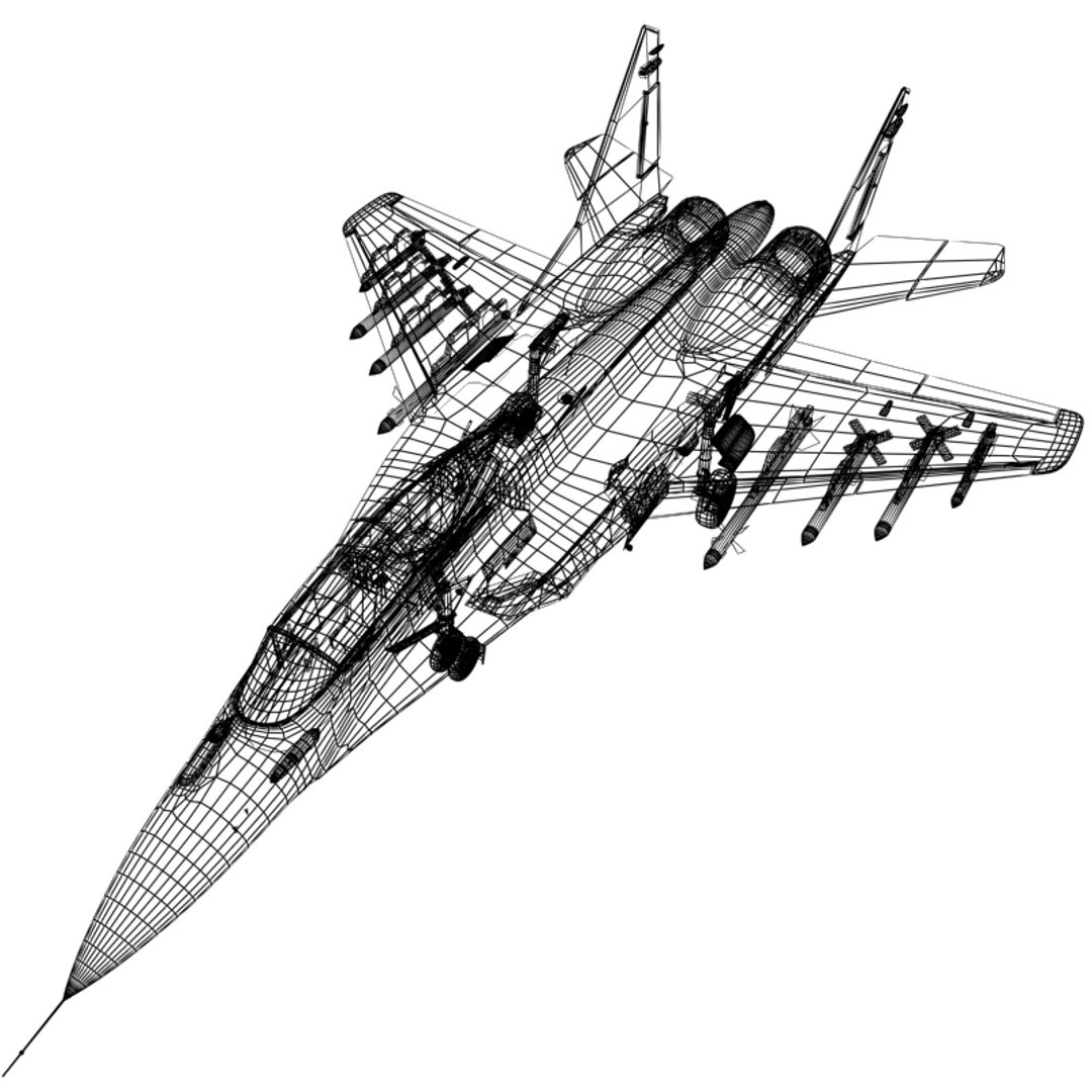 3d model mig-35 fulcrum-f