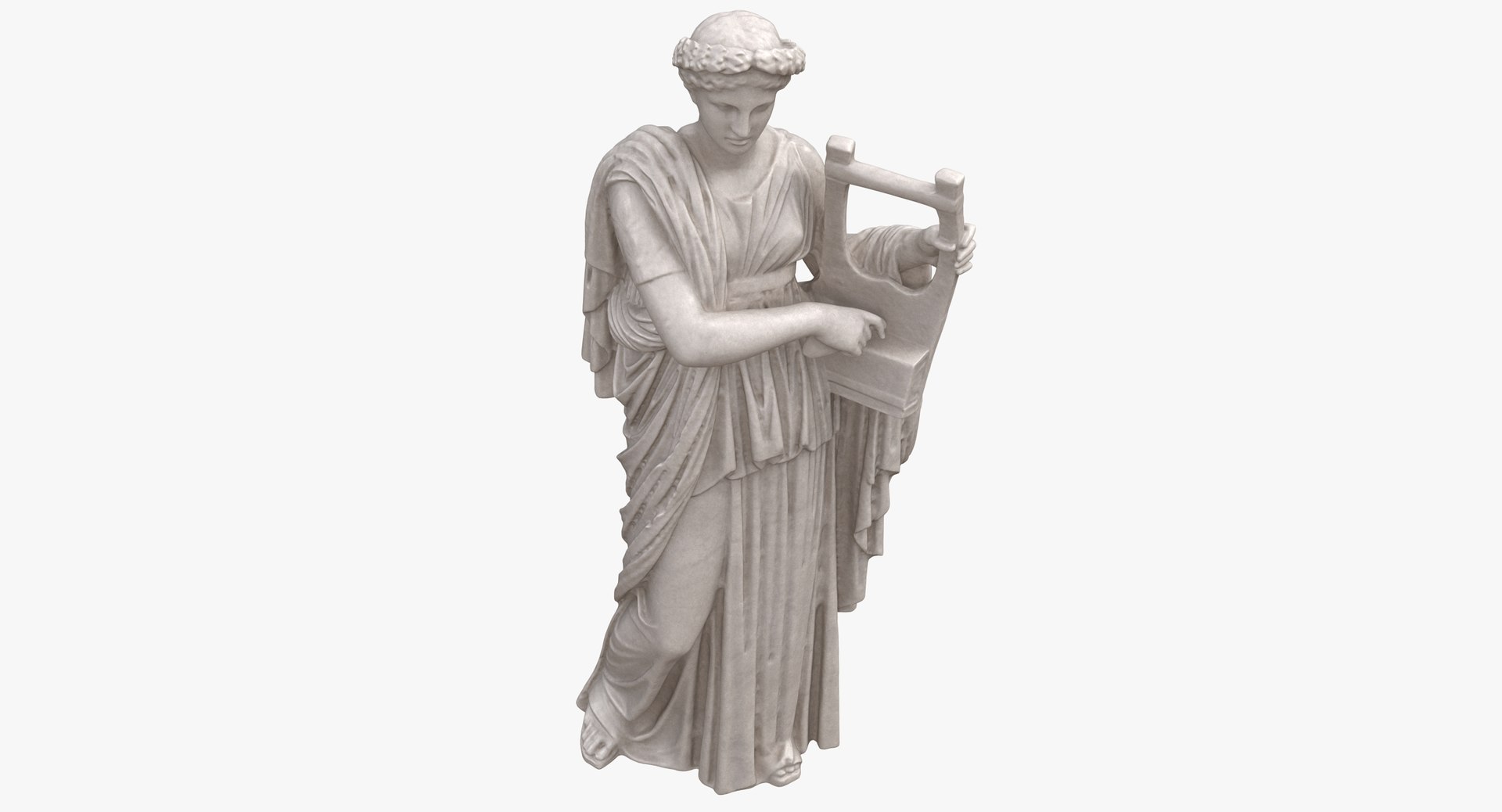 Muse Literature Erato Statue - TurboSquid 2269979