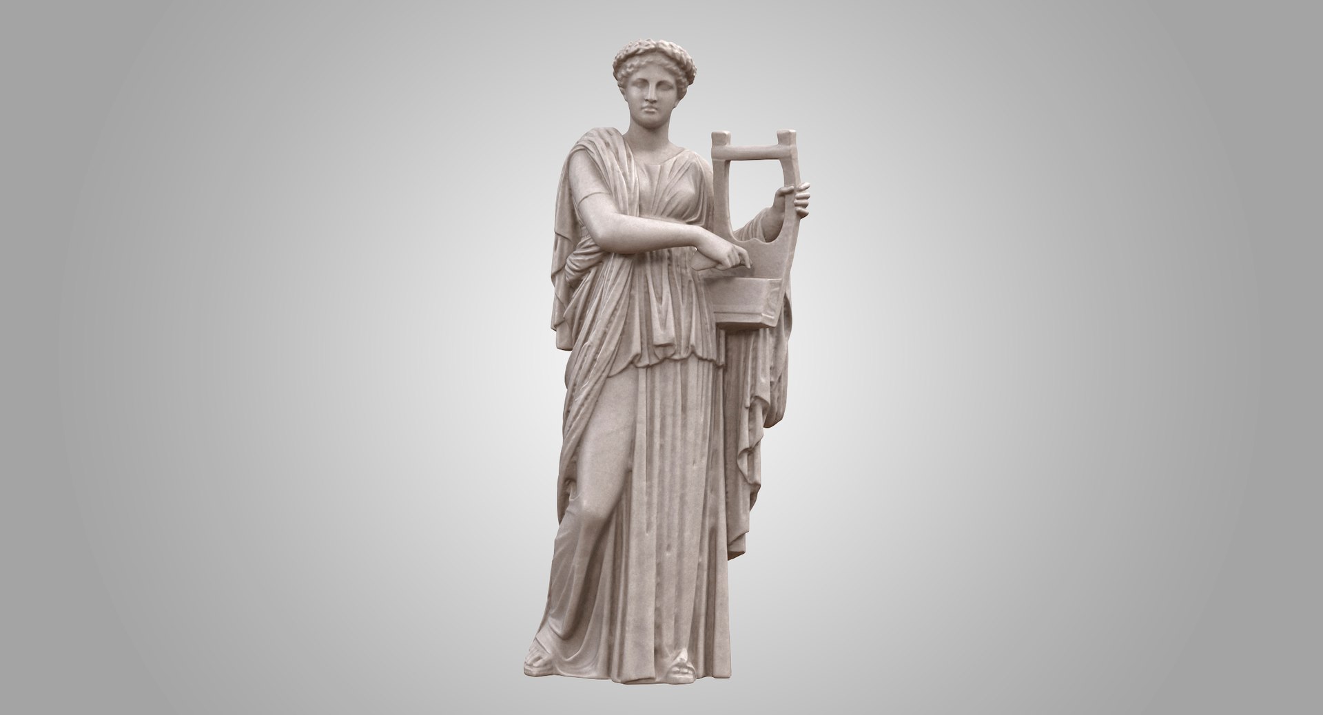 Statues Bundle Nine Muses From Greek Mythology Model - TurboSquid 2488639