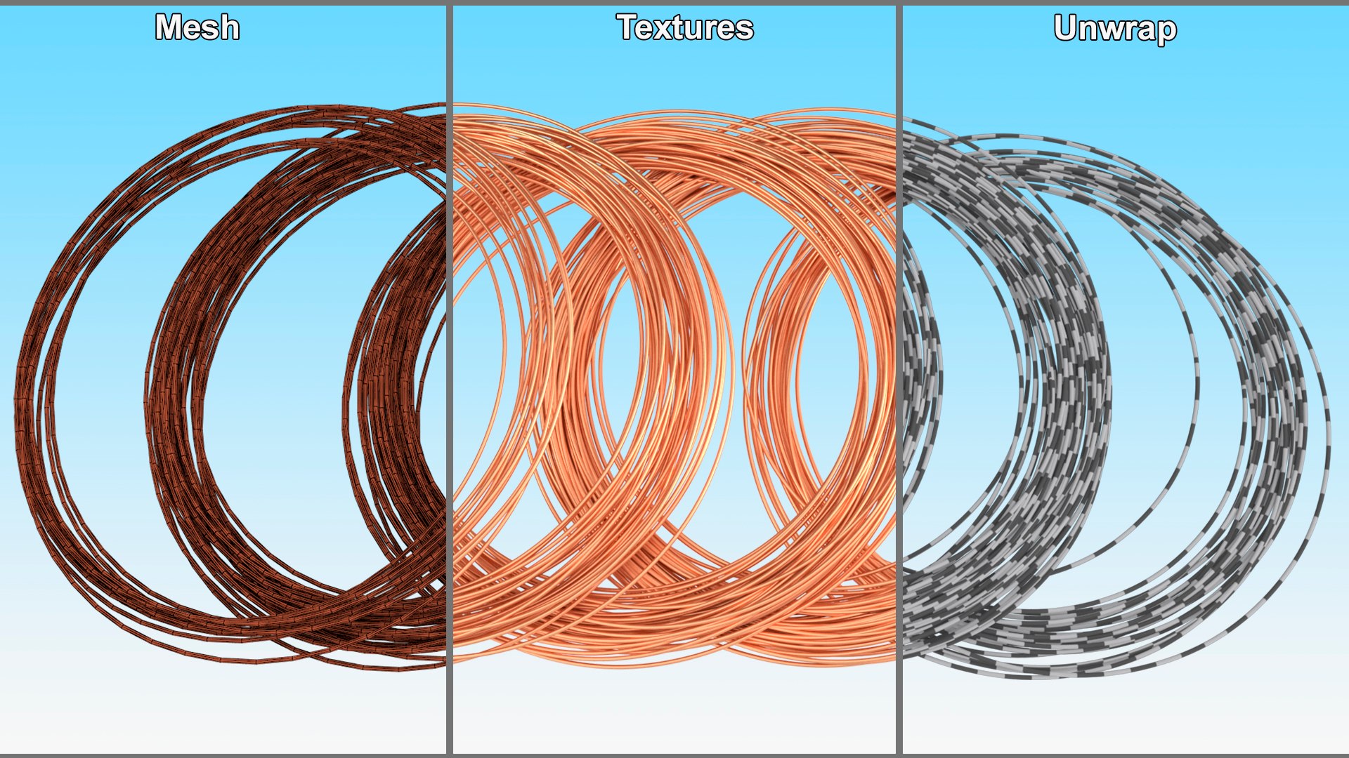3D Twisted Cooper Wire Model - TurboSquid 2185989