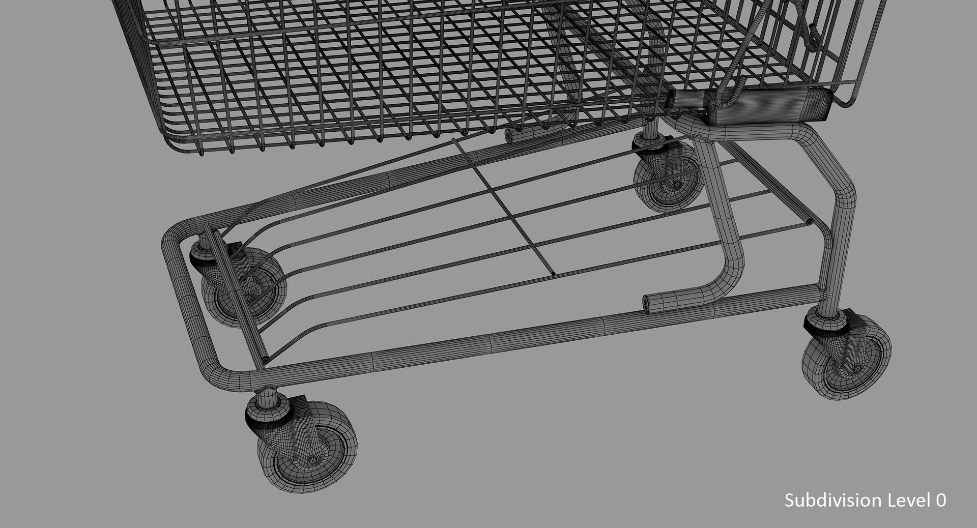 Shopping Cart 3d Model