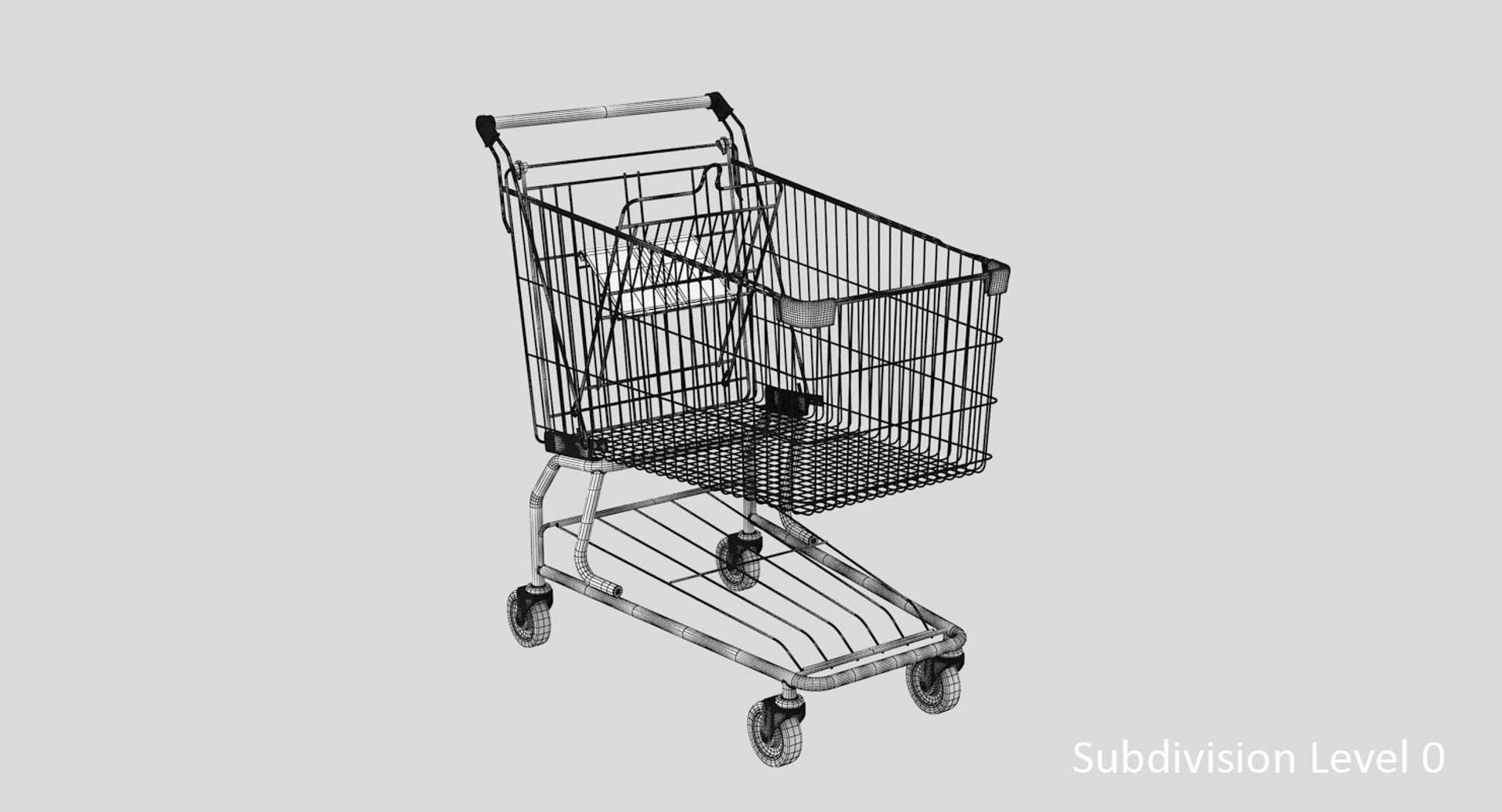 Shopping Cart 3d Model