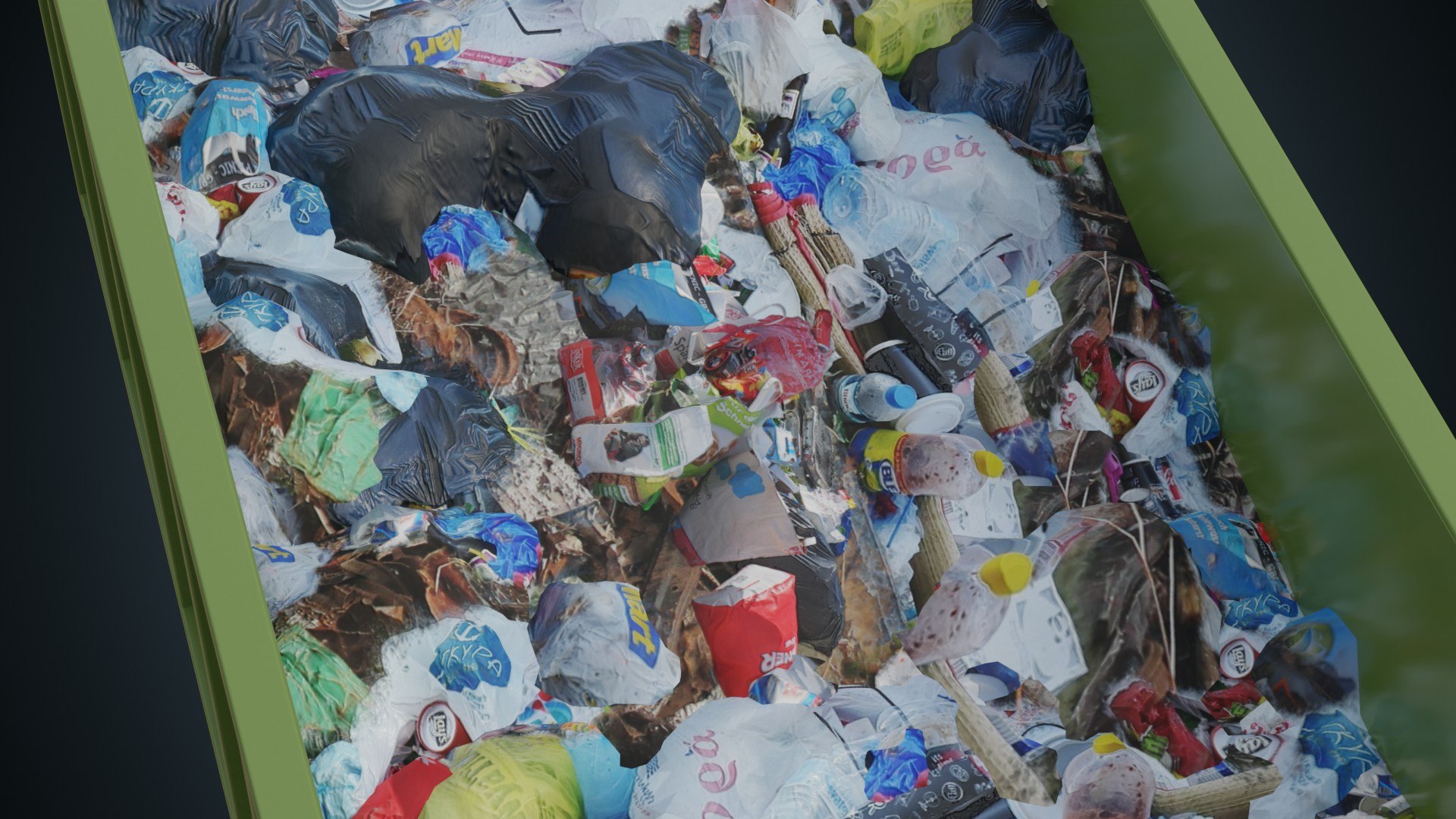 3D Garbage Container 2A model - TurboSquid 1732320