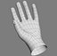 quad base hand 3d model
