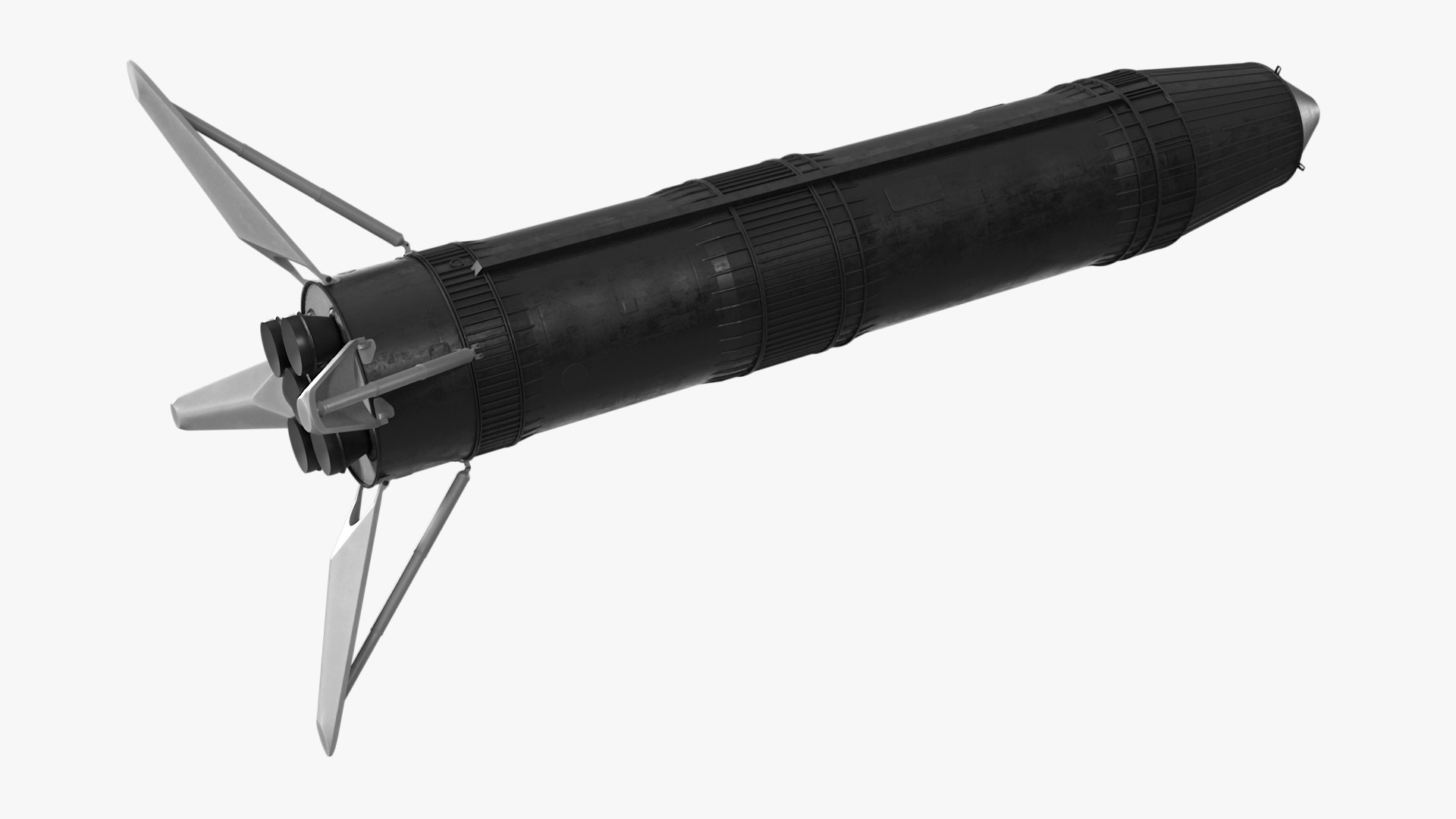 Advanced Orbital Rocket Black Standing Pose 3D Model - TurboSquid 2329808